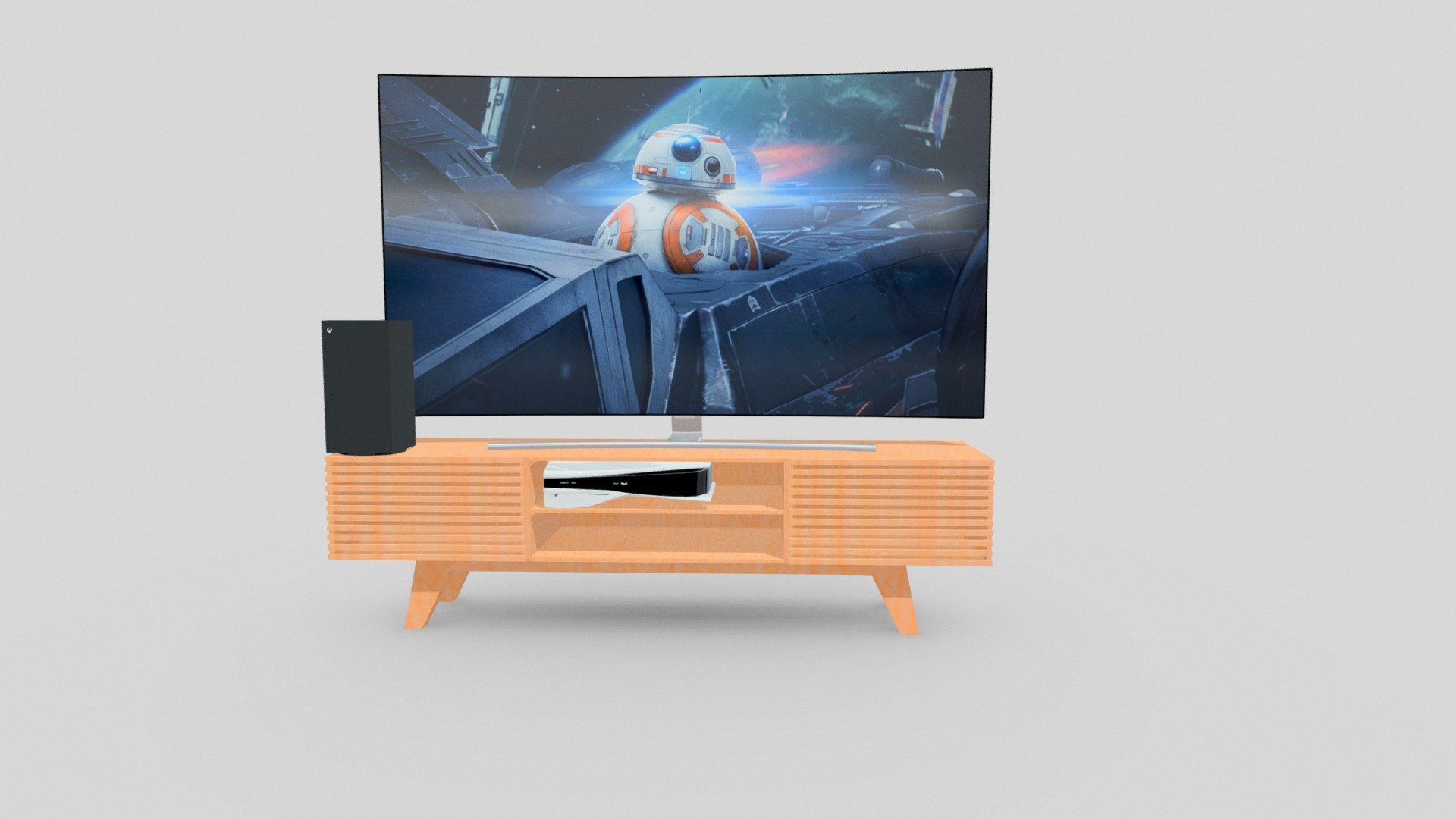 TV Unit - Download Free 3D model by evilboris [85ef223] - Sketchfab