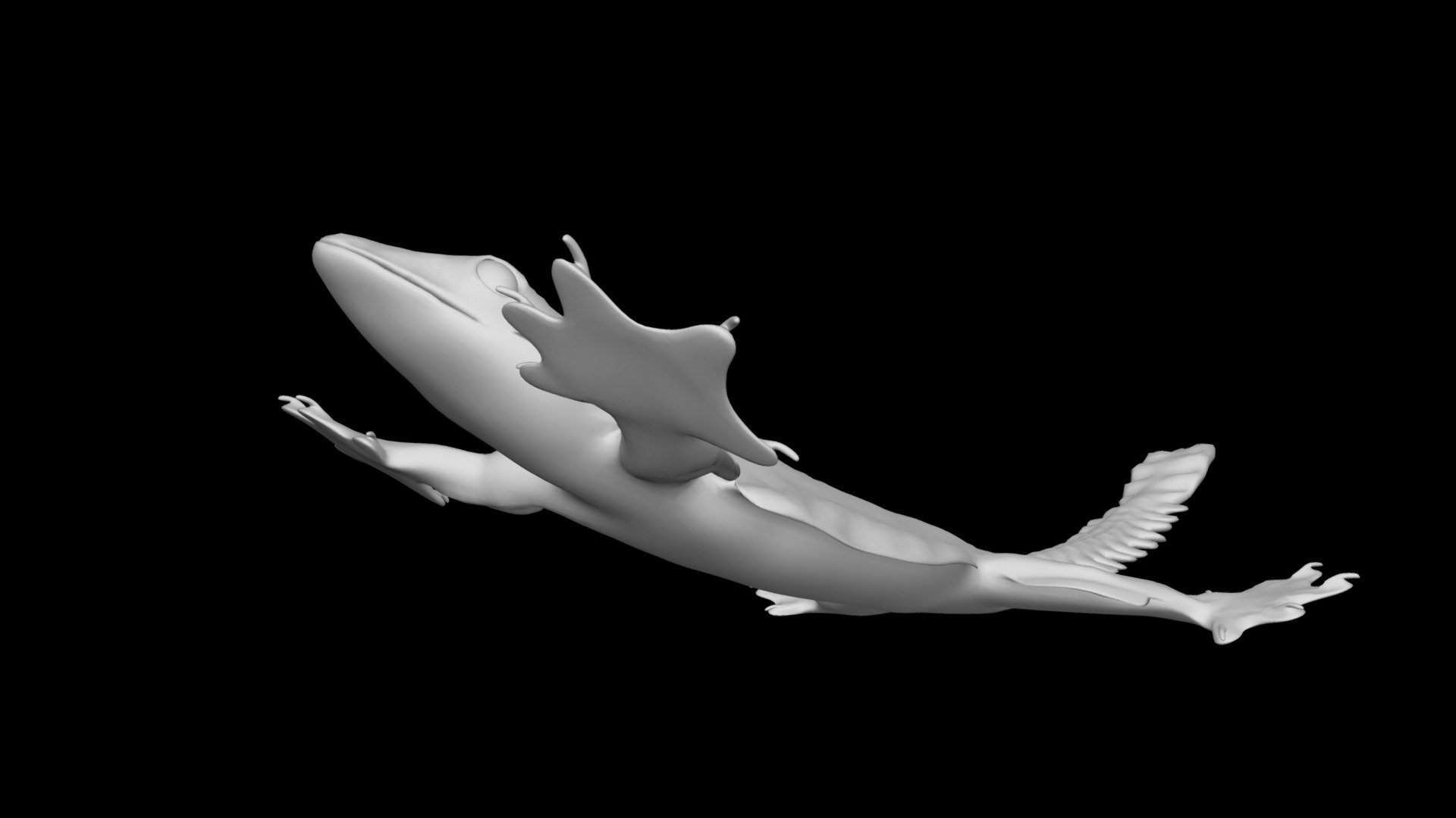 Model 79 - Flying Gecko Mesh - Gliding pose - Download Free 3D model by ...