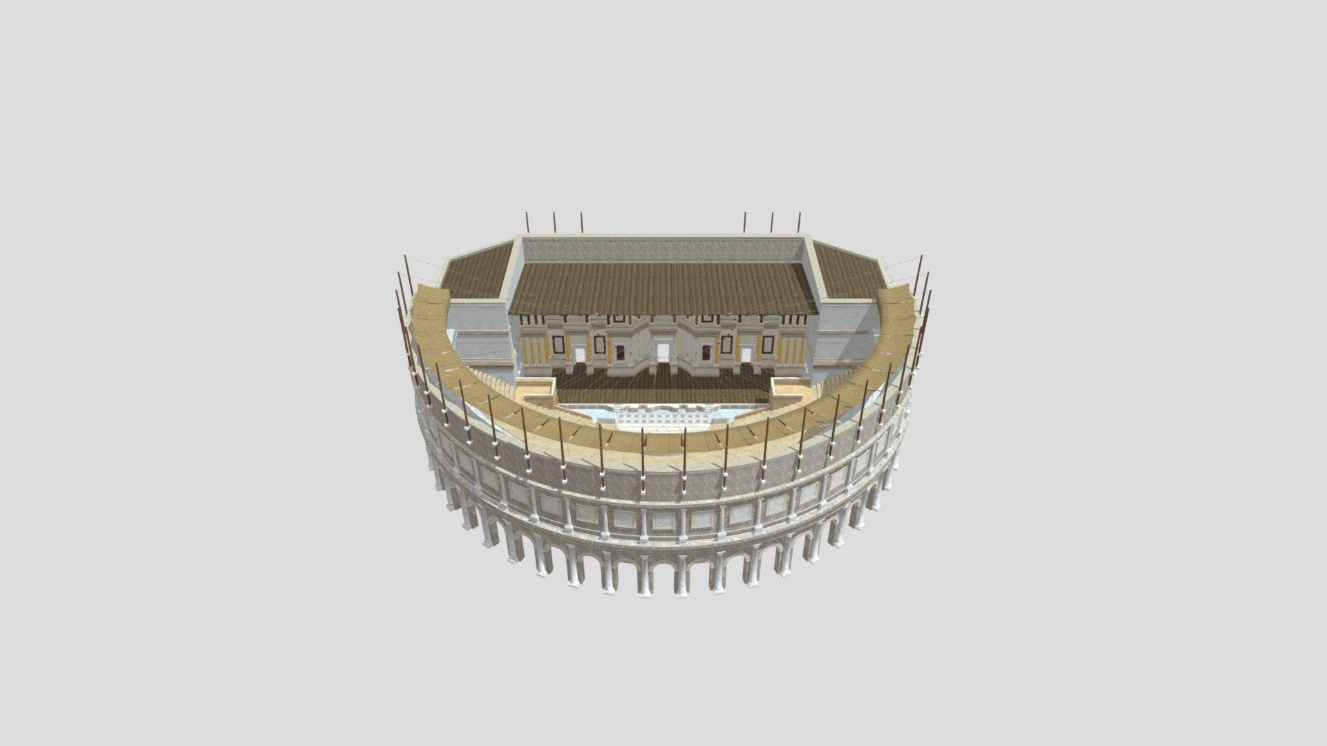 Teatro Romano di Fanum Fortunae - 3D model by DiStoRi Heritage ...