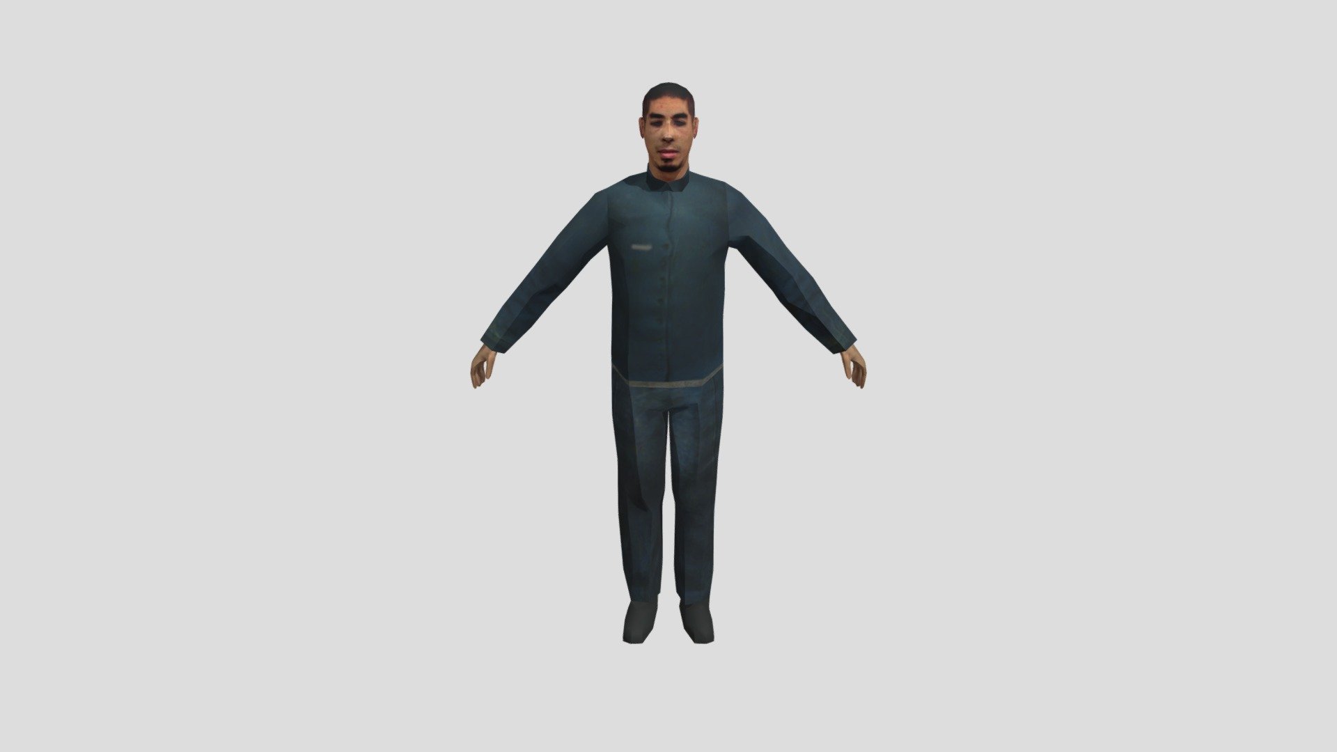 PC Computer - Half- Life 2 - Low- Poly Citizen - Download Free 3D model ...
