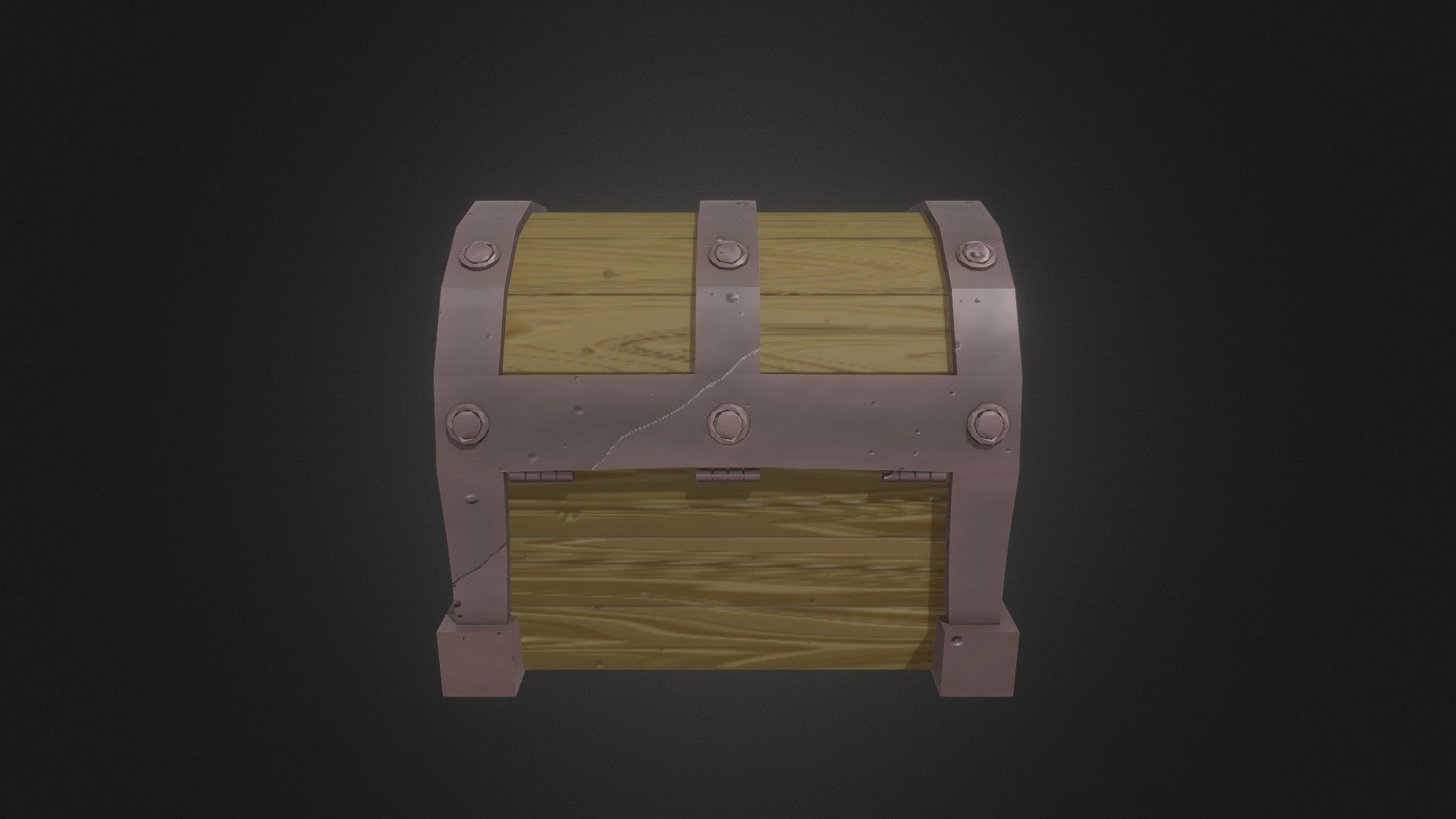 Stylized Treasure Chest with Rigging Animation - 3D model by Black ...