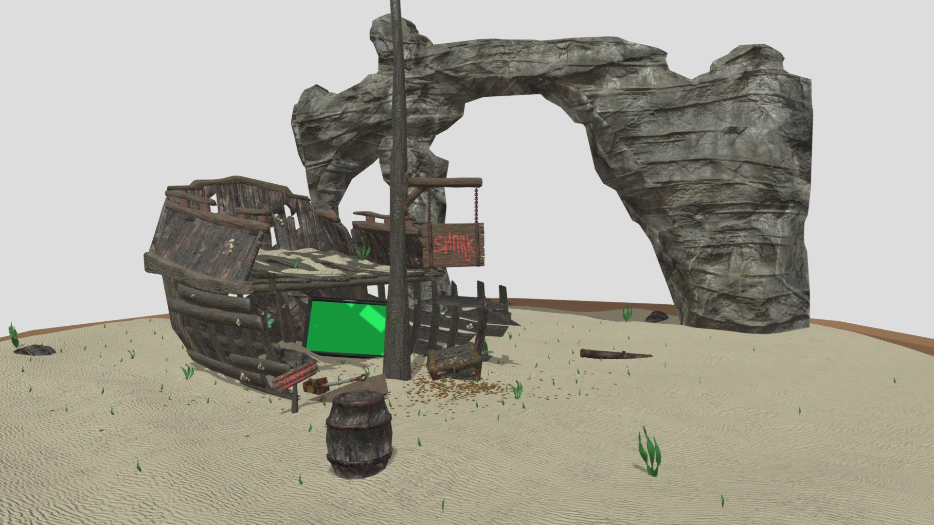 Shipwreck - 3D model by Perez Guillaume (@perezguillaume3) [85f37d8 ...