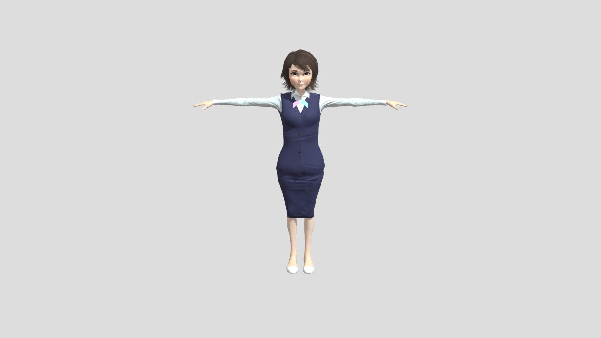 avatar_sales-girl - 3D model by sakuramoto [85f3dd6] - Sketchfab