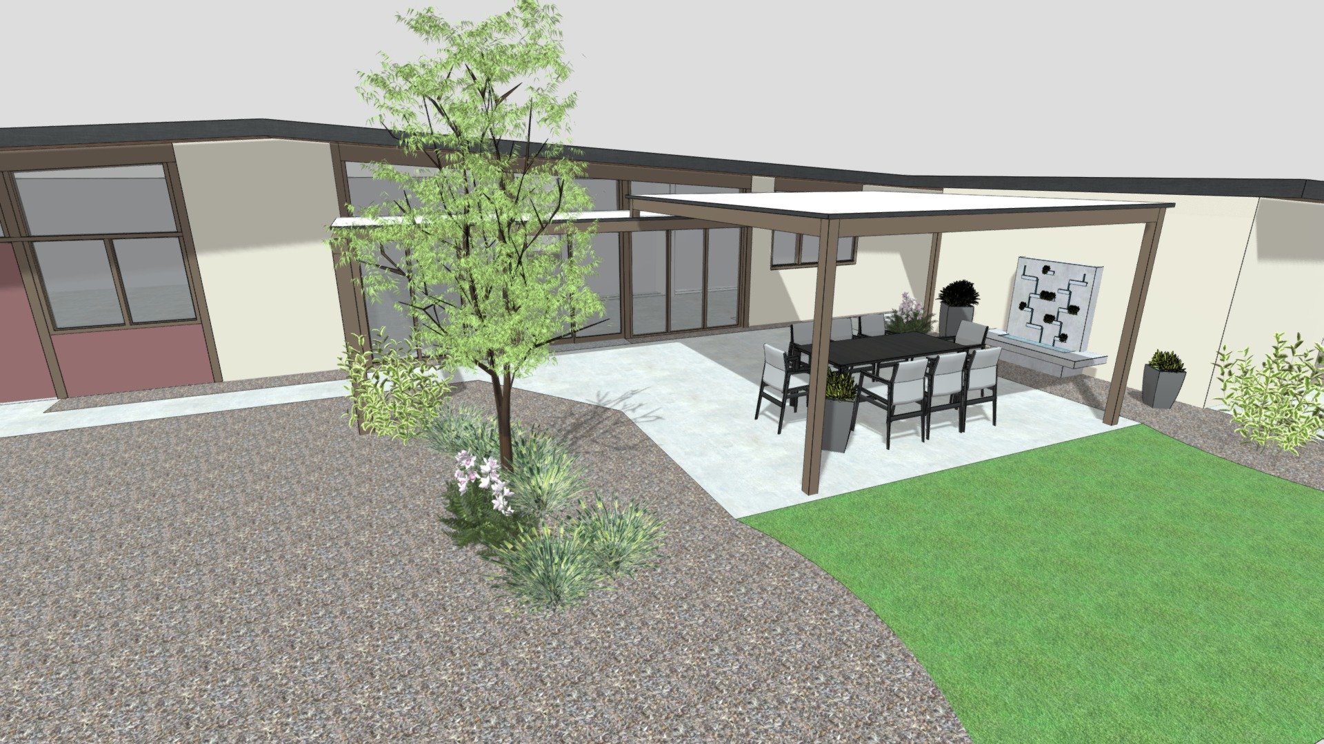 Post & Beam Patio - 3D model by Houses (@epicdb) [85f60f1] - Sketchfab
