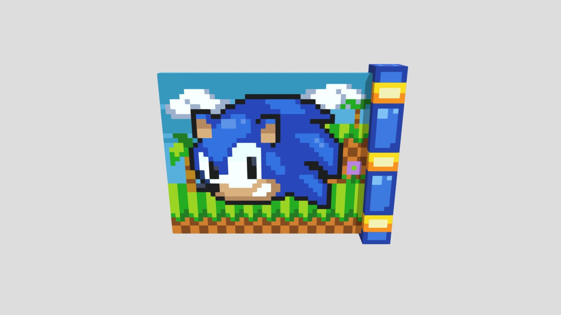 Sonic Flag Minecraft. - Download Free 3D model by Dr. Heinz ...