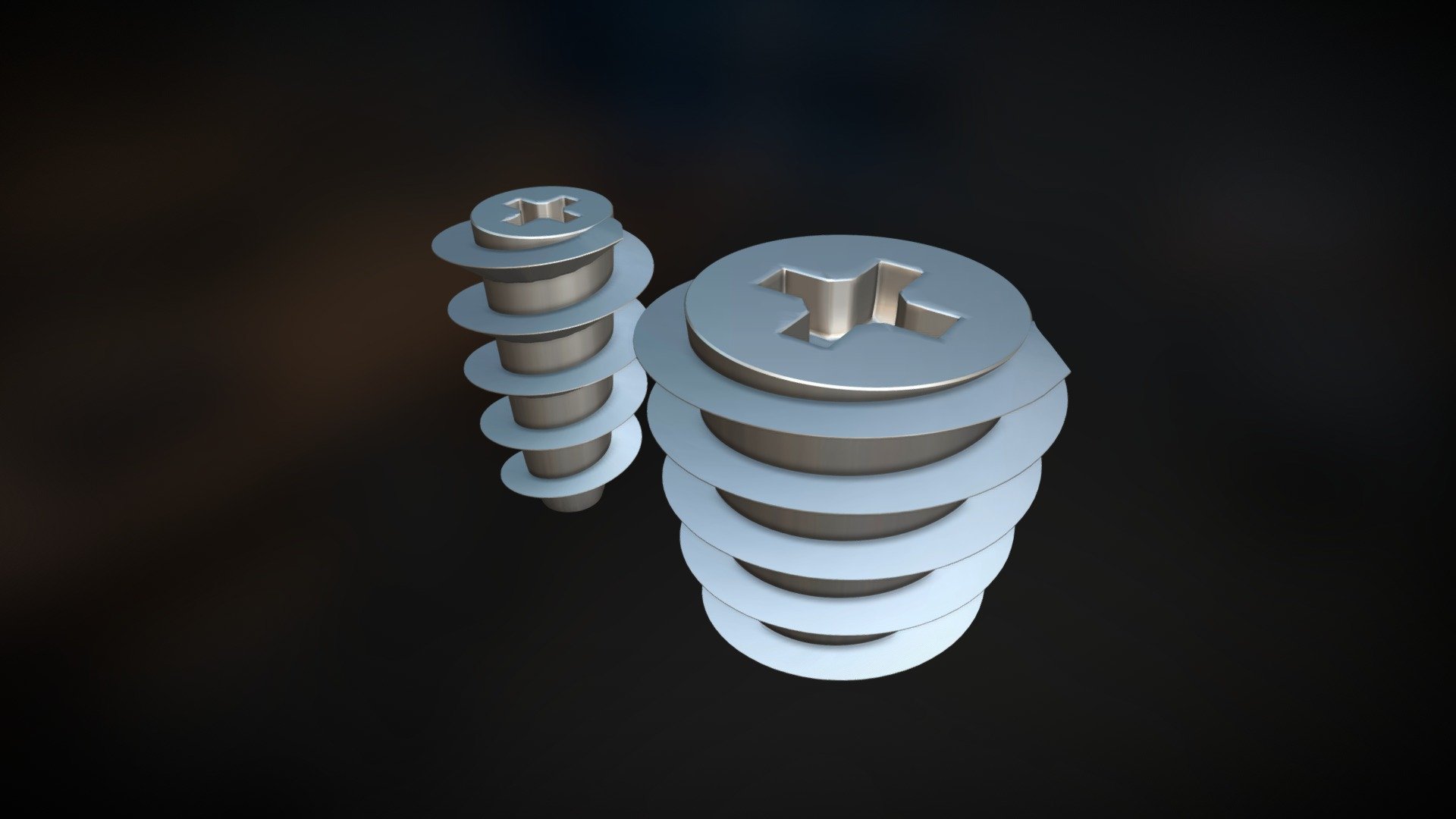 Custom screws - 3D model by OmarTavera [85f7275] - Sketchfab