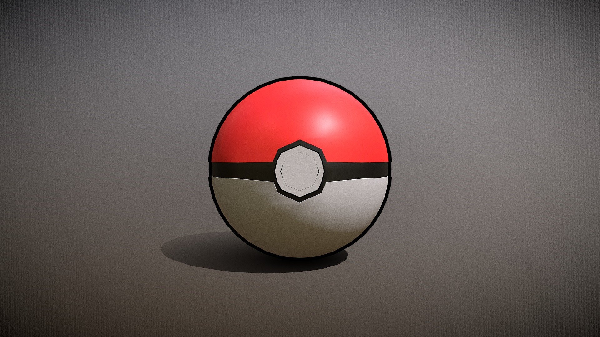 Low_Poly Pokeball - Download Free 3D model by BlankySIMon [85f74f9 ...