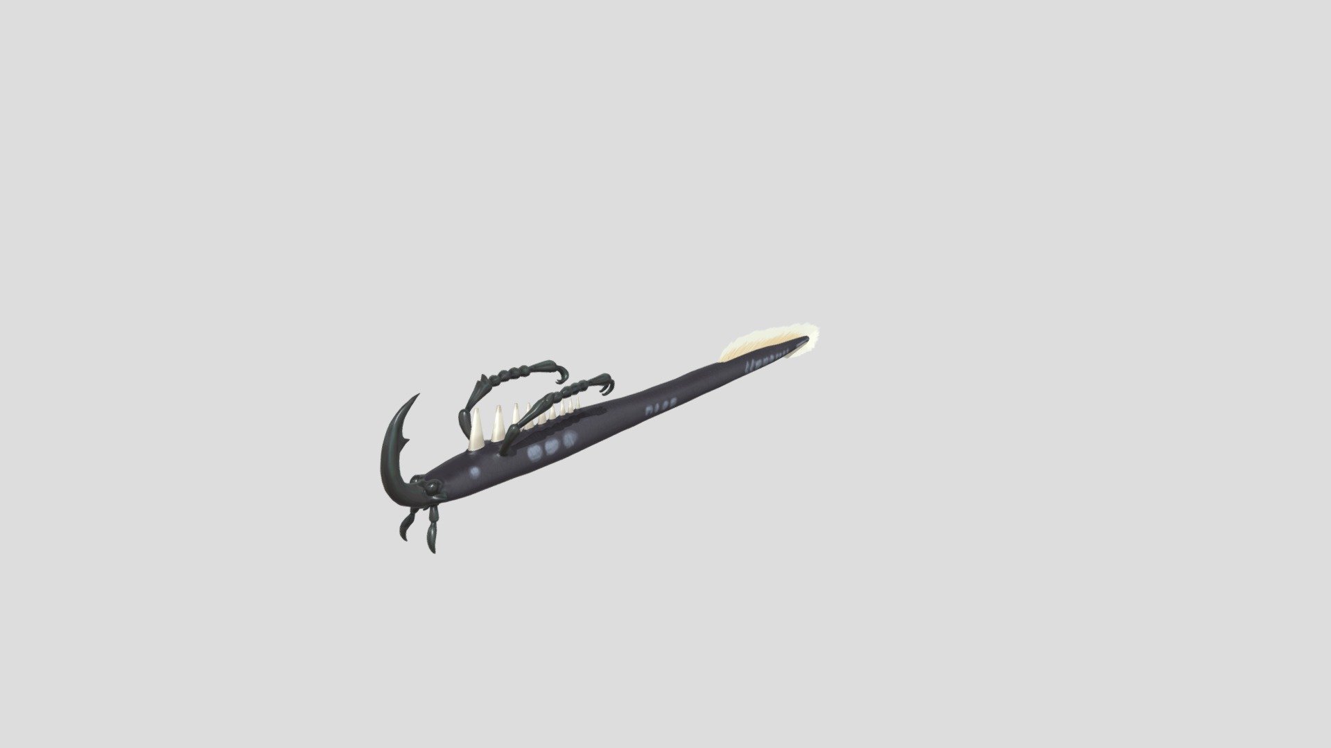 Chimaera Hagfish, Maned Wolf and Atlas Beetle. - 3D model by ...