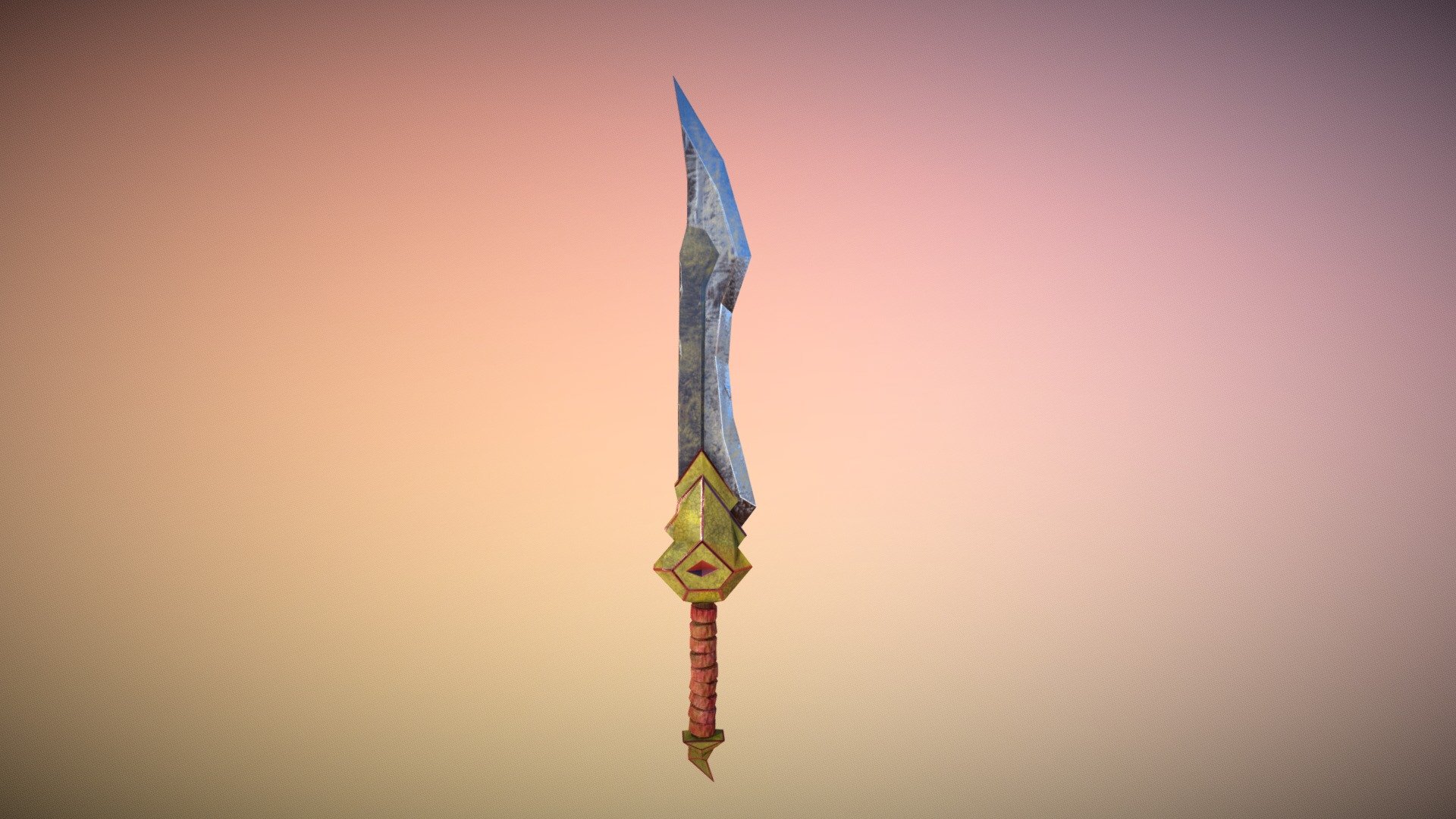 Desert Warrior Sword - 3D model by Szimbi (@harkaizoltan98) [85f9ba3 ...