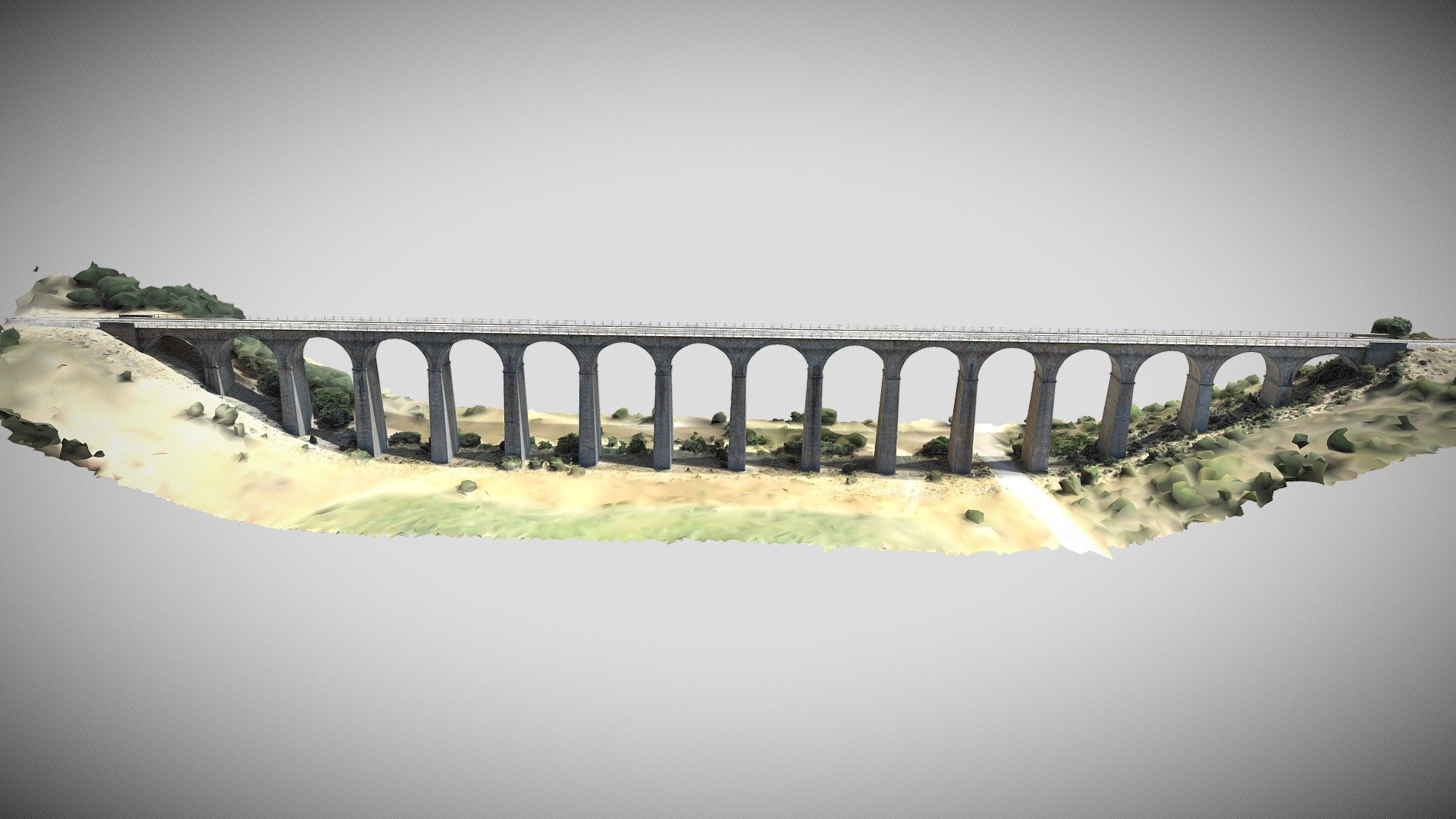 Viaducto del Royo (Cuenca) - Buy Royalty Free 3D model by Patrimonio ...