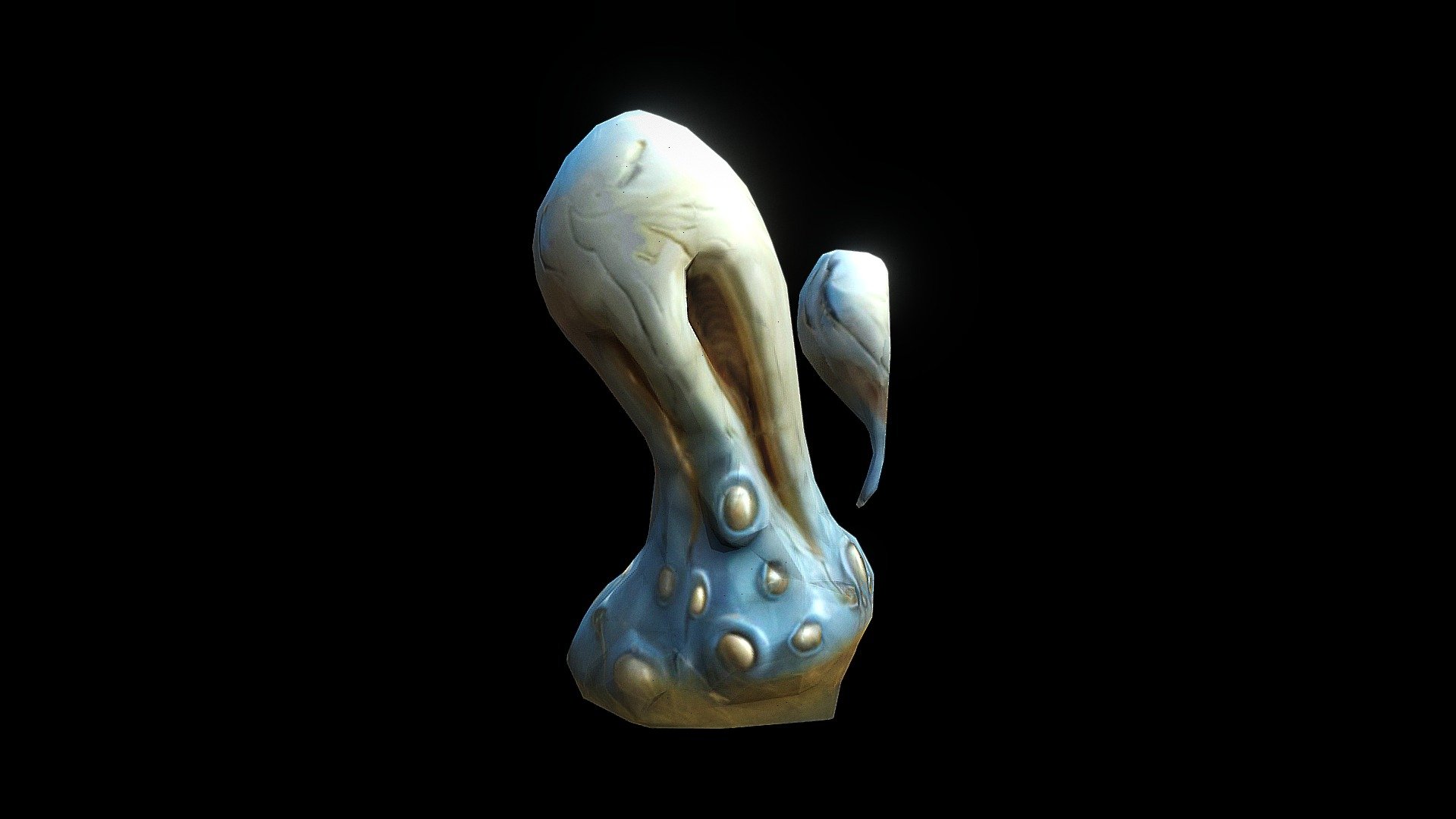 a painting of a strange looking object in the - Download Free 3D model ...