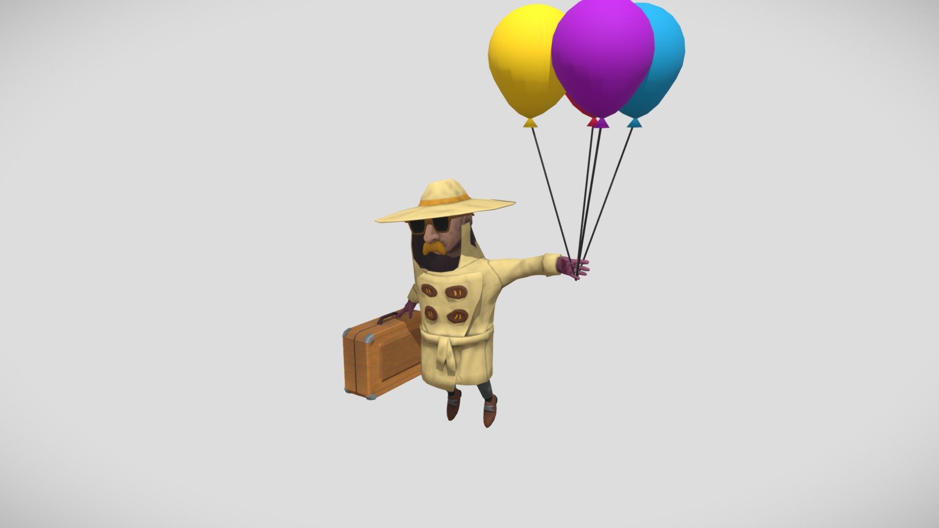 Spy on Balloons - 3D model by Round Mouse (@round_mouse) [85fcca2 ...