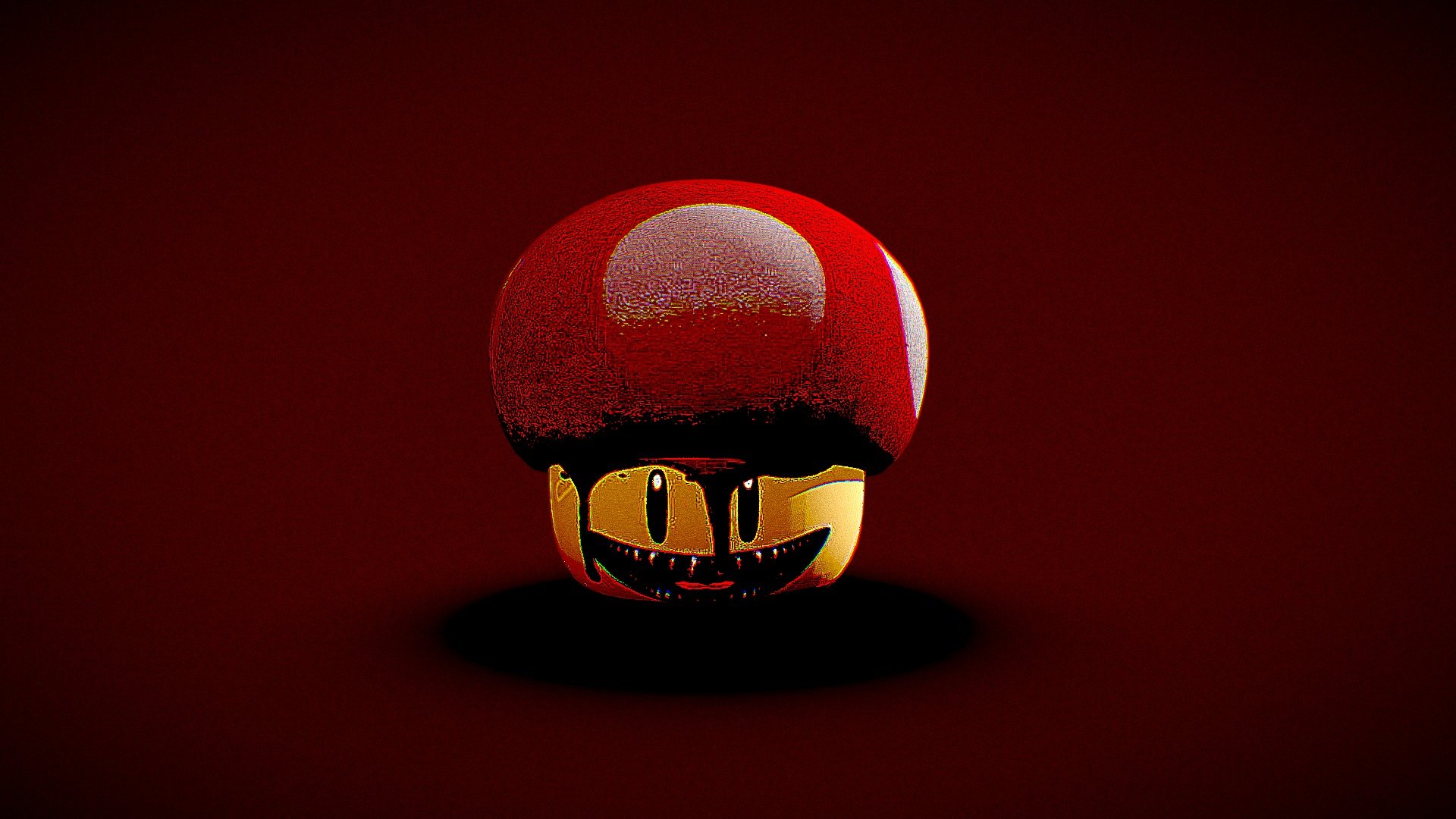 Red evil mario mushroom - 3D model by Alisha (@AlishaBegum) [85ff7d9 ...