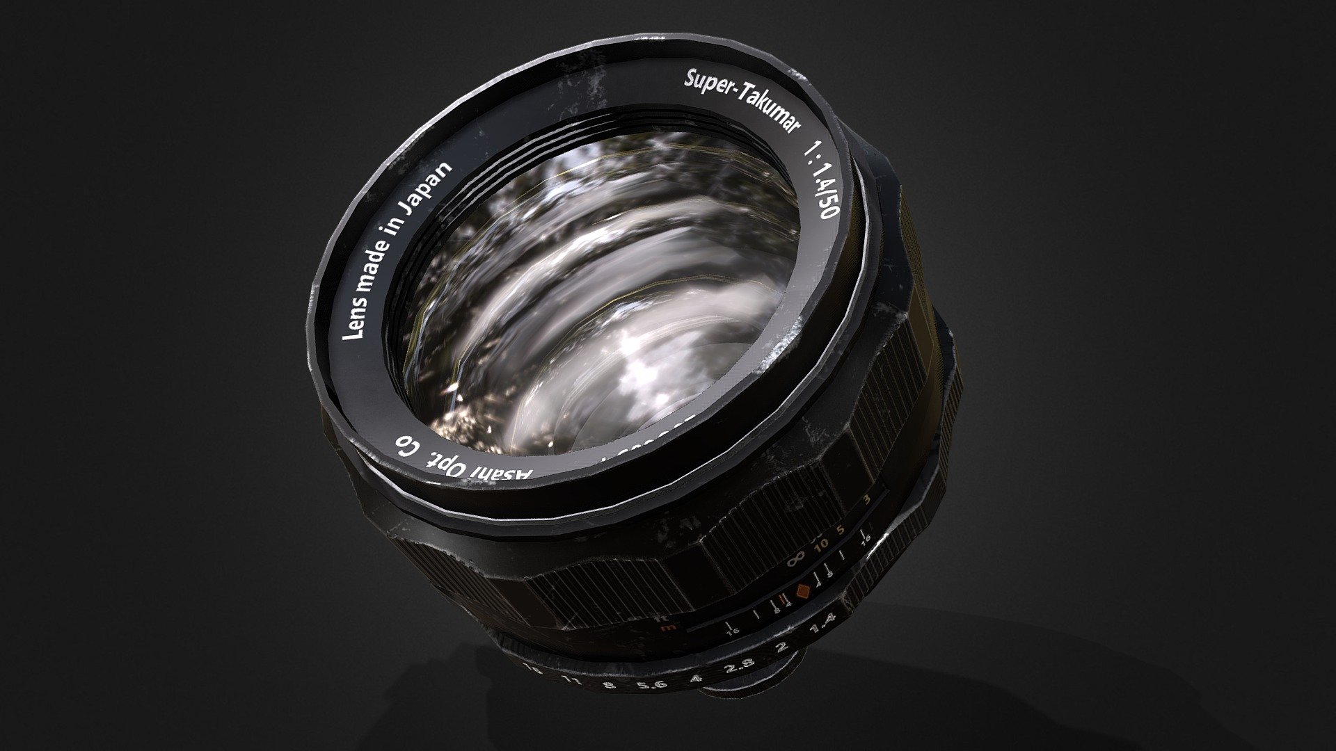 vintage lens (Asahi-Takumar 50mm) - 3D model by Kenkento3D (@kenkento ...