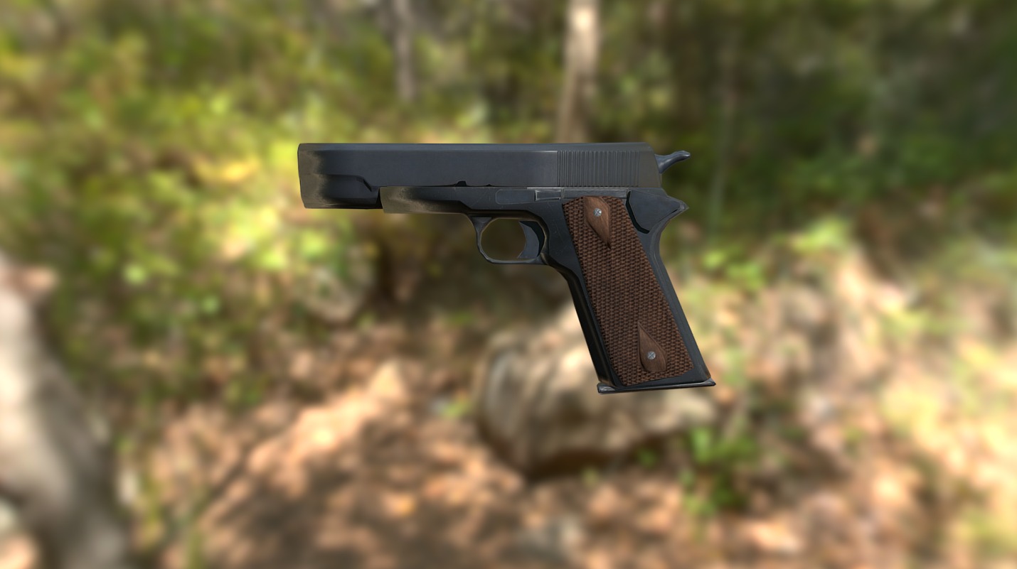 M1911 Animated - 3D model by Chad Currie (@slip13420) [85ffc82] - Sketchfab