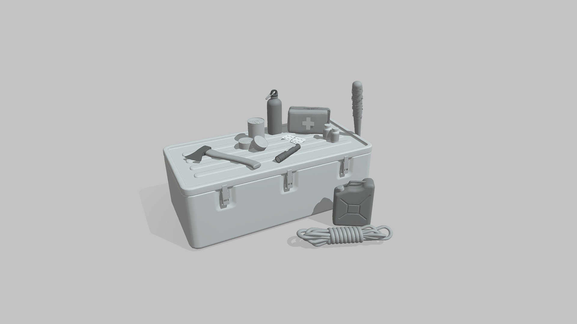 Survival Kit - 3D model by loutrock [8600bff] - Sketchfab