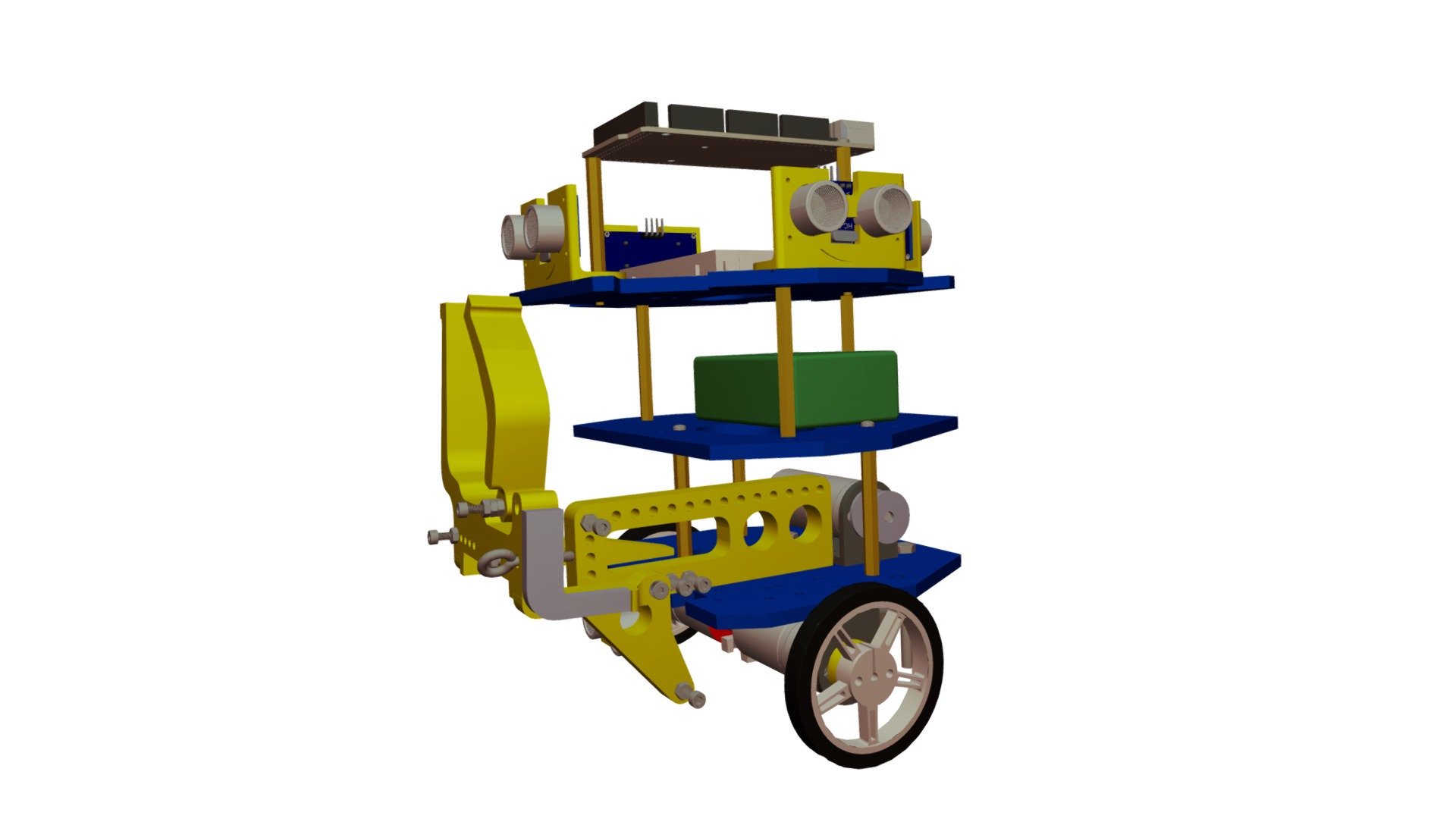 Robot Chassis Assembly - 3D model by buic [86011f7] - Sketchfab