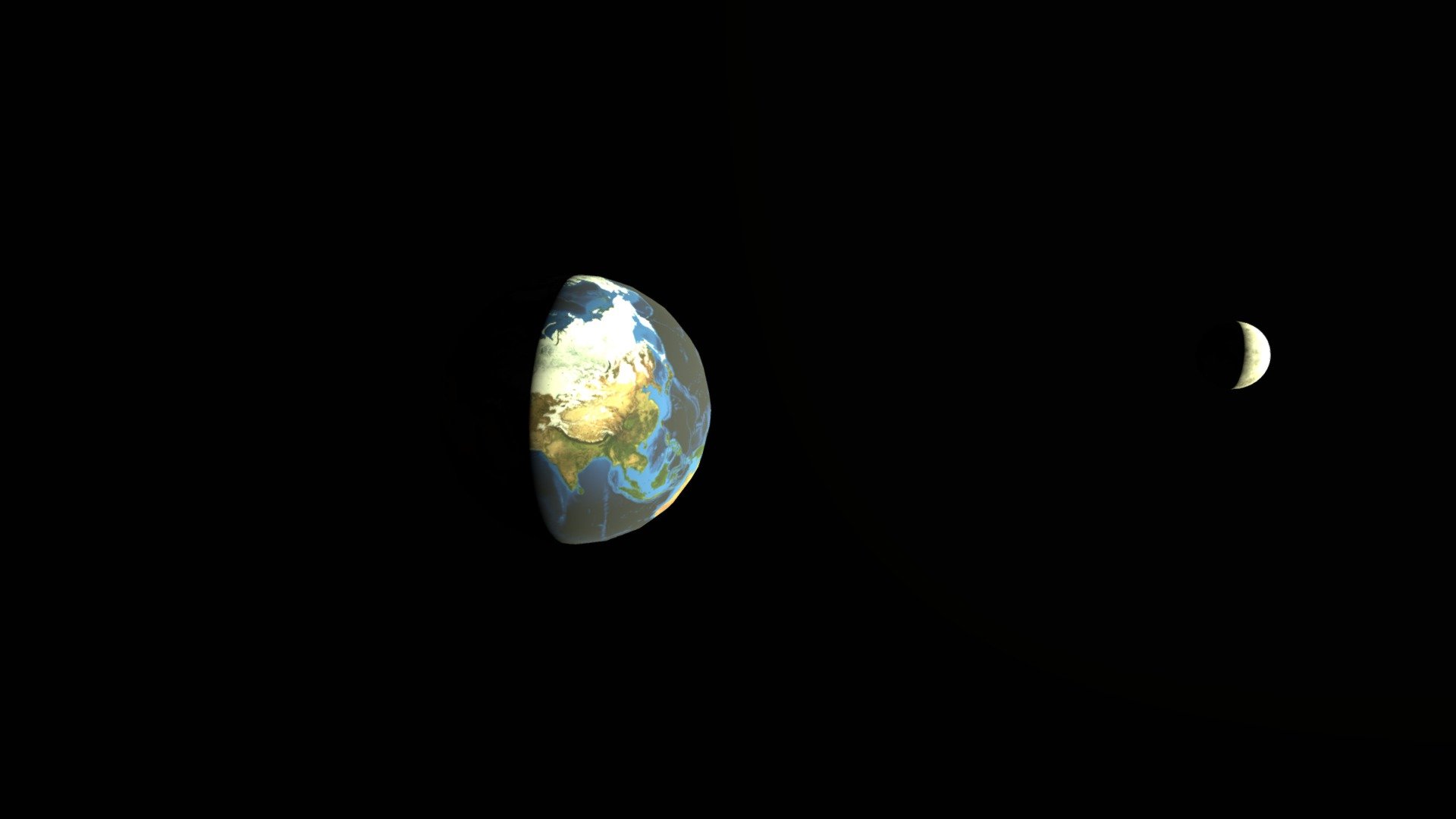 The moon' s synchronous orbit - 3D model by ingscappatura [86014cf ...
