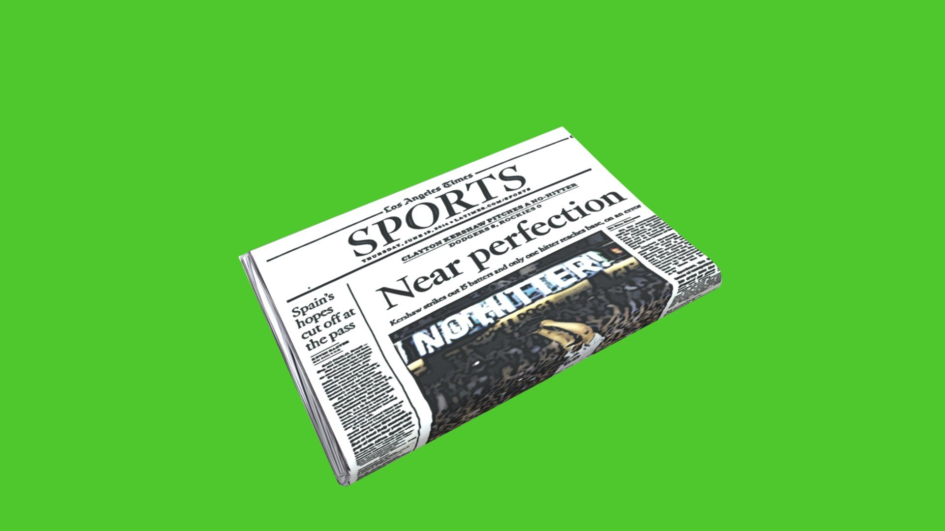 newspaper - Download Free 3D model by teacherap123 [8601b9a] - Sketchfab