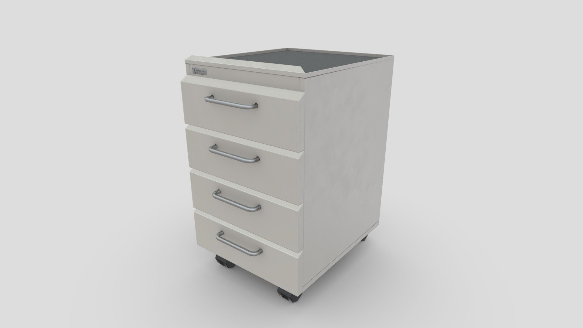 Laboratory Underbench Cabinet with drawers - Buy Royalty Free 3D model ...