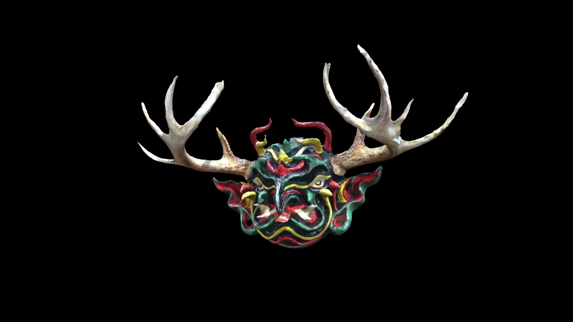 Green Devil Mask - 3D model by masquerade.xr [860492b] - Sketchfab