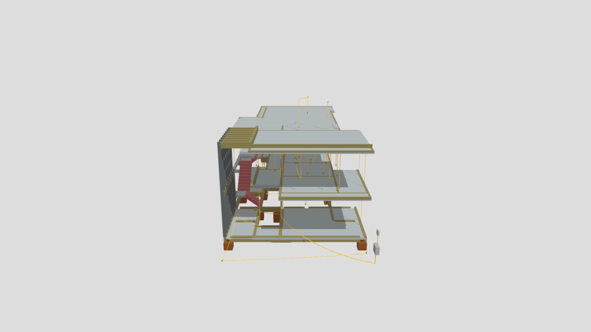 Projeto elétrico de residência unifamiliar - Download Free 3D model by ...