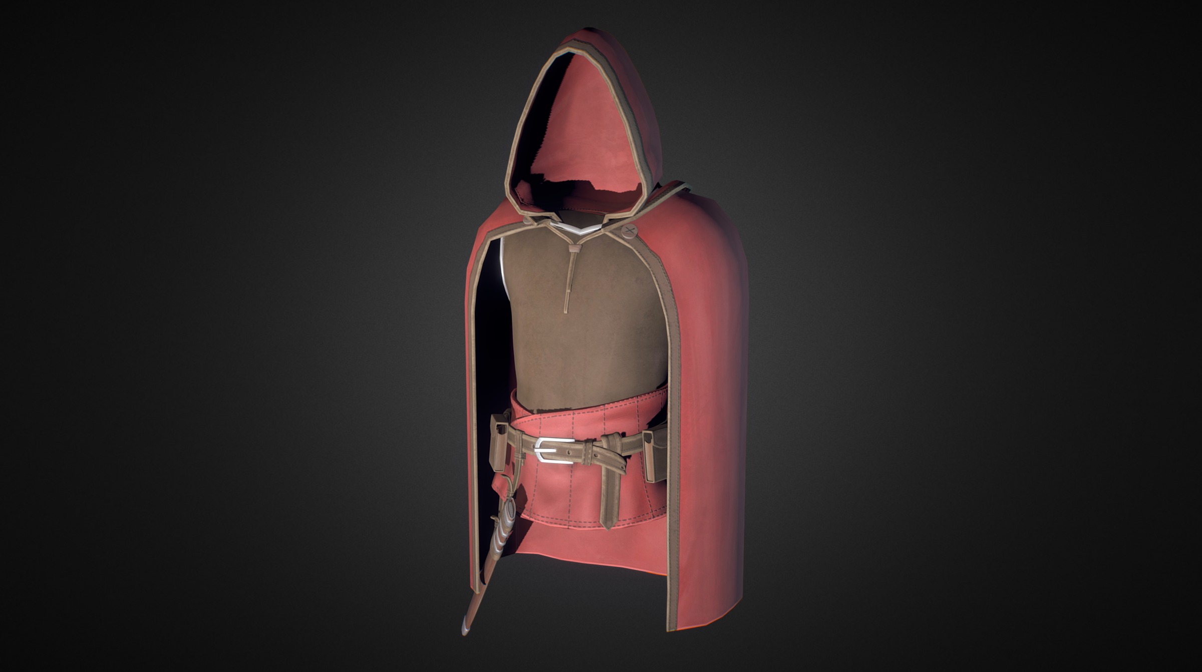 Light Armor with hood - 3D model by Huko3d [860e7a8] - Sketchfab