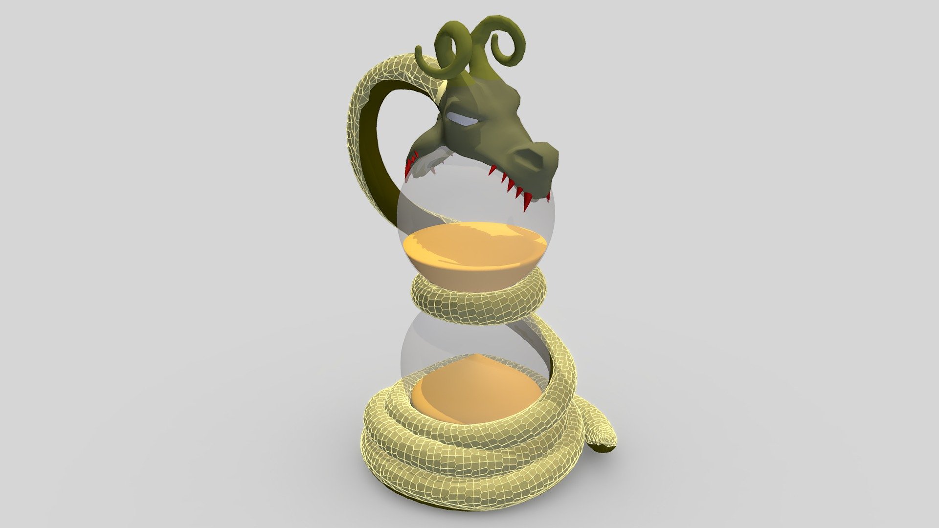 Hour Sand Clock - 3D model by accromez [86162bb] - Sketchfab