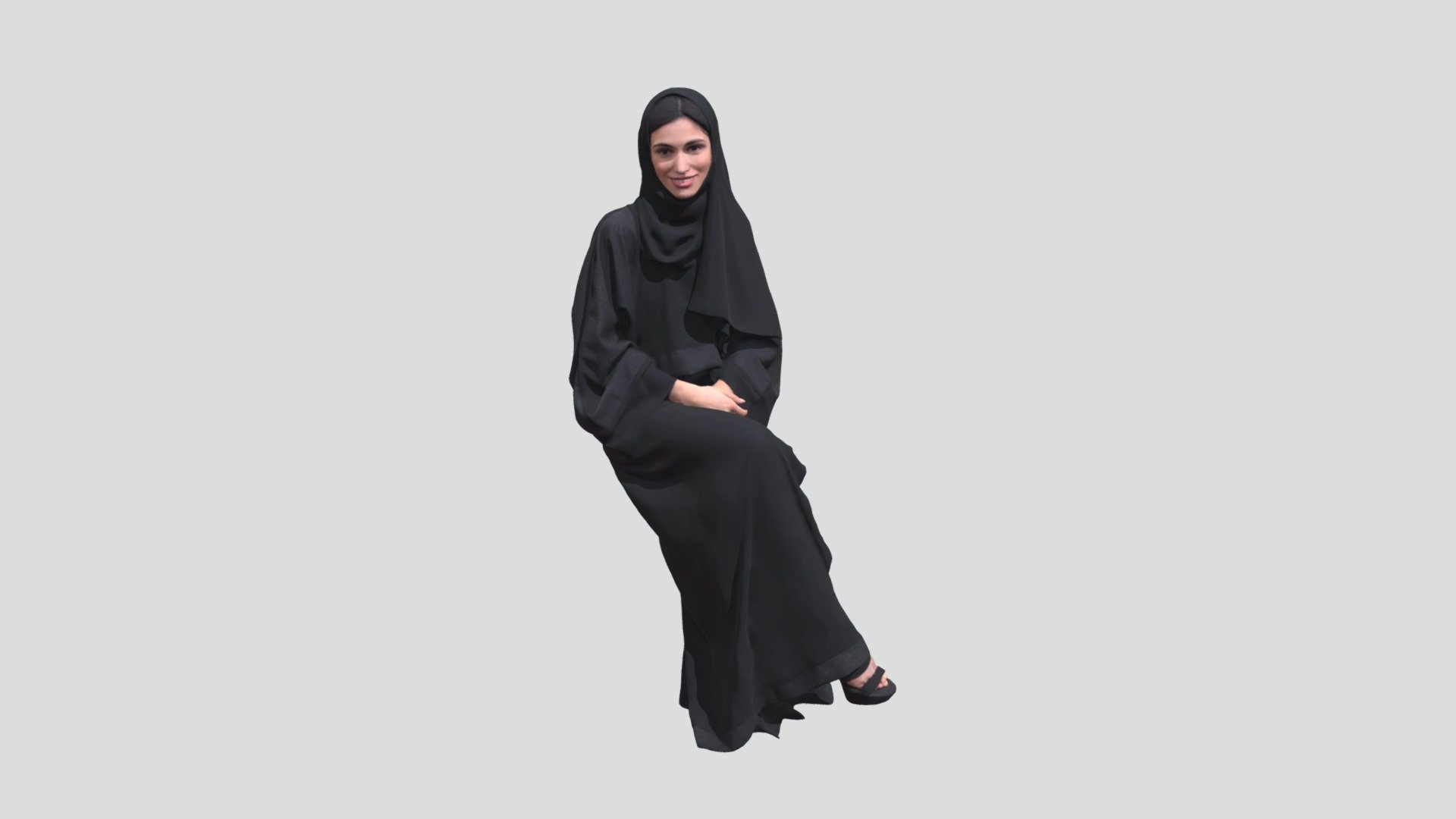 Hijab Sitting - 3D model by suasanakreasi [861873f] - Sketchfab