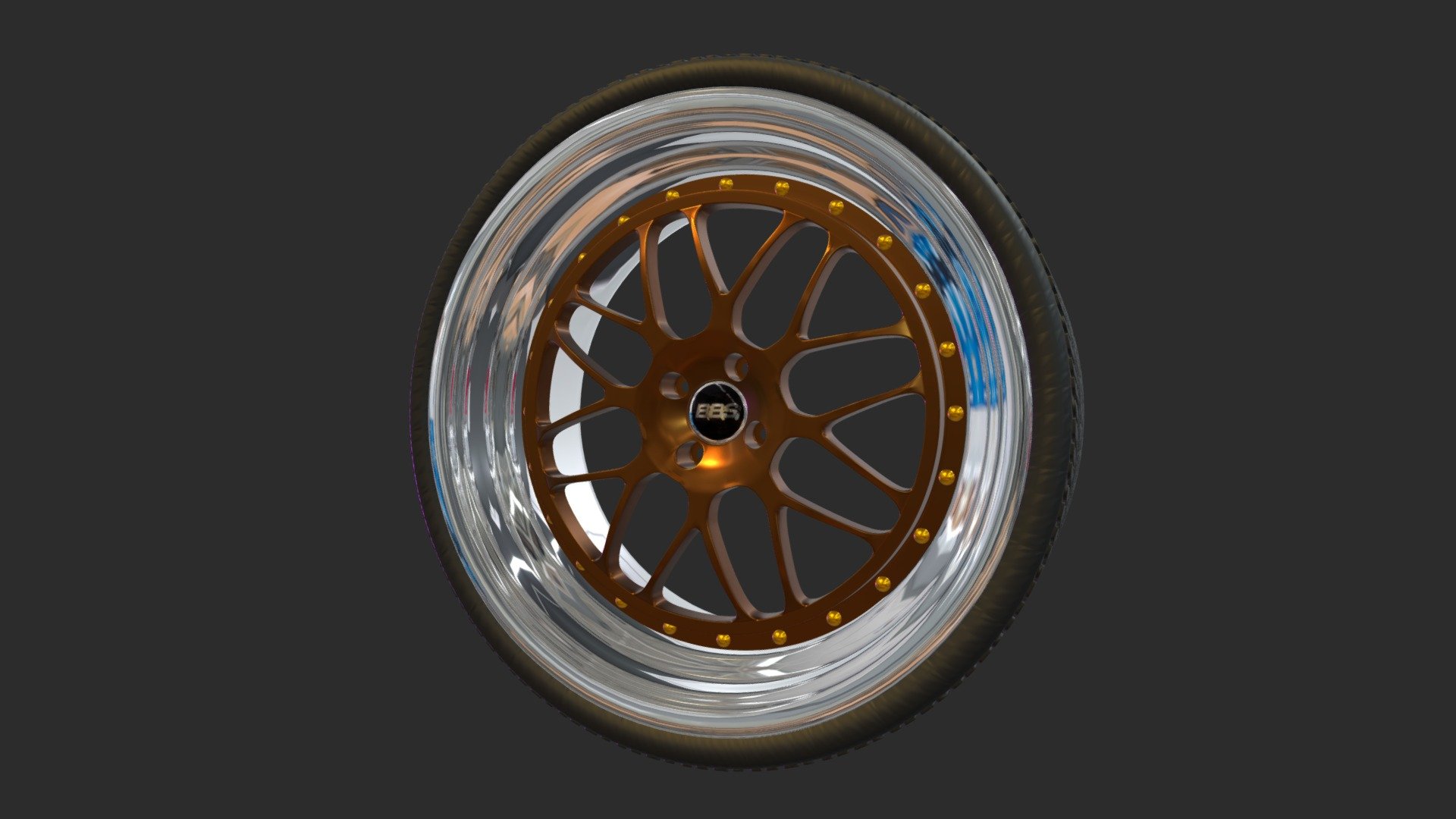 Wheel BBS LM - 3D model by lorranmedeiros [8619231] - Sketchfab