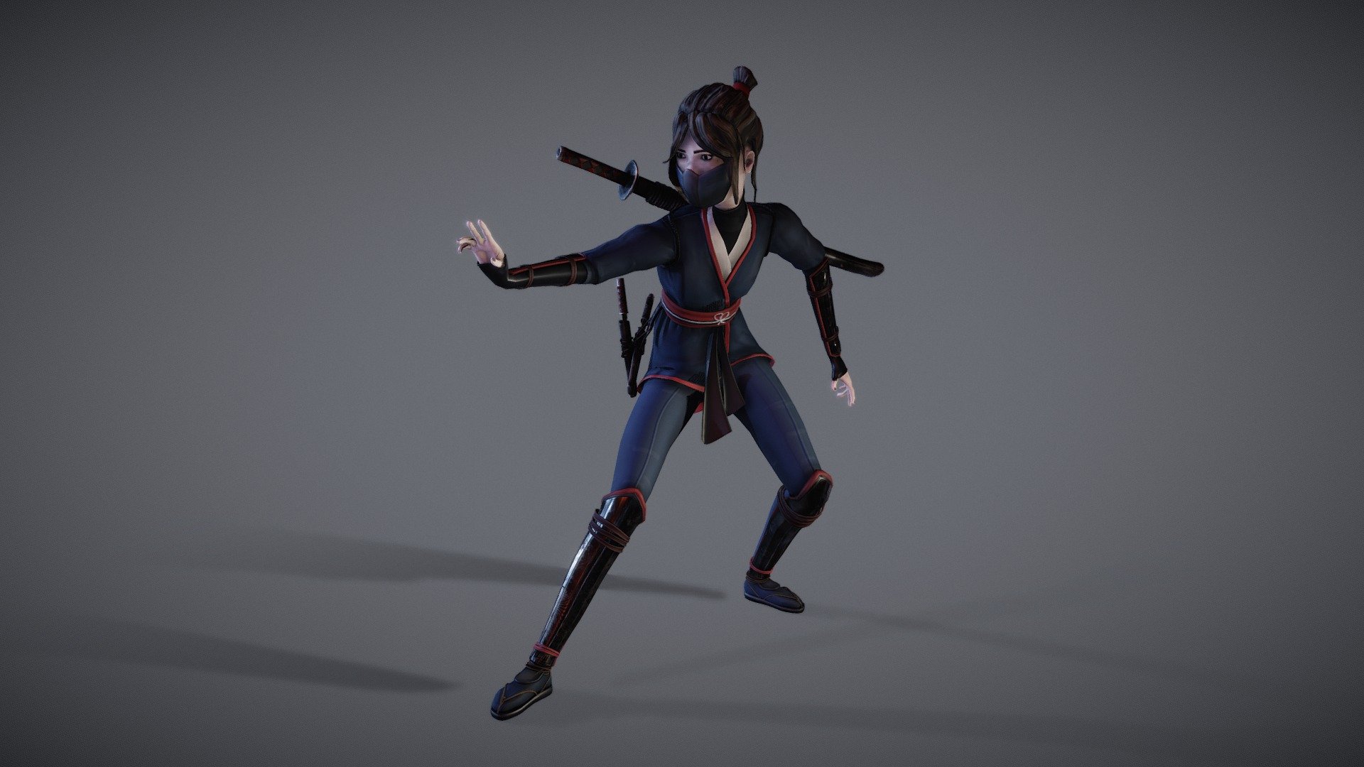 Ninja - 3D model by Nika Maksimova (@maksimova2509) [861eace] - Sketchfab