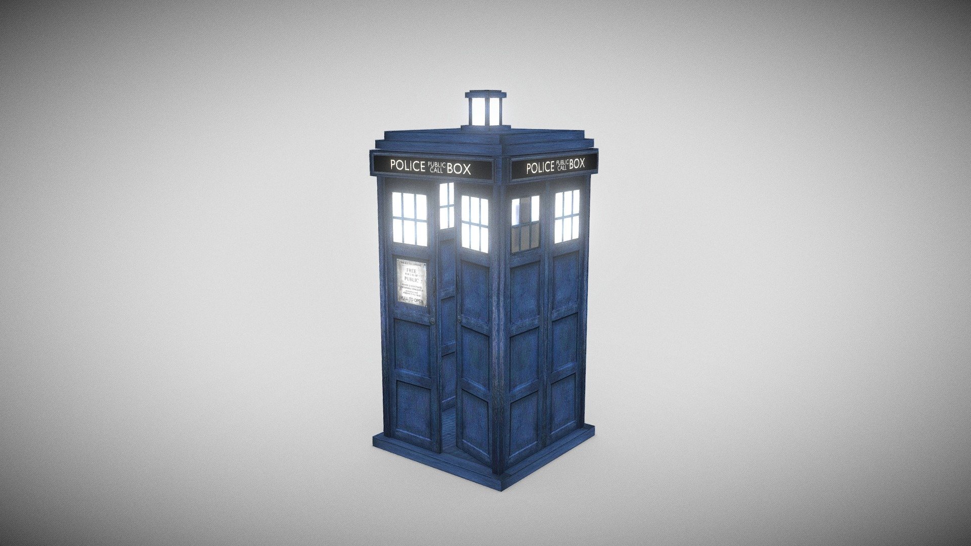 Tardis - 3D model by Banc (@Benjixh02) [861ed2d] - Sketchfab