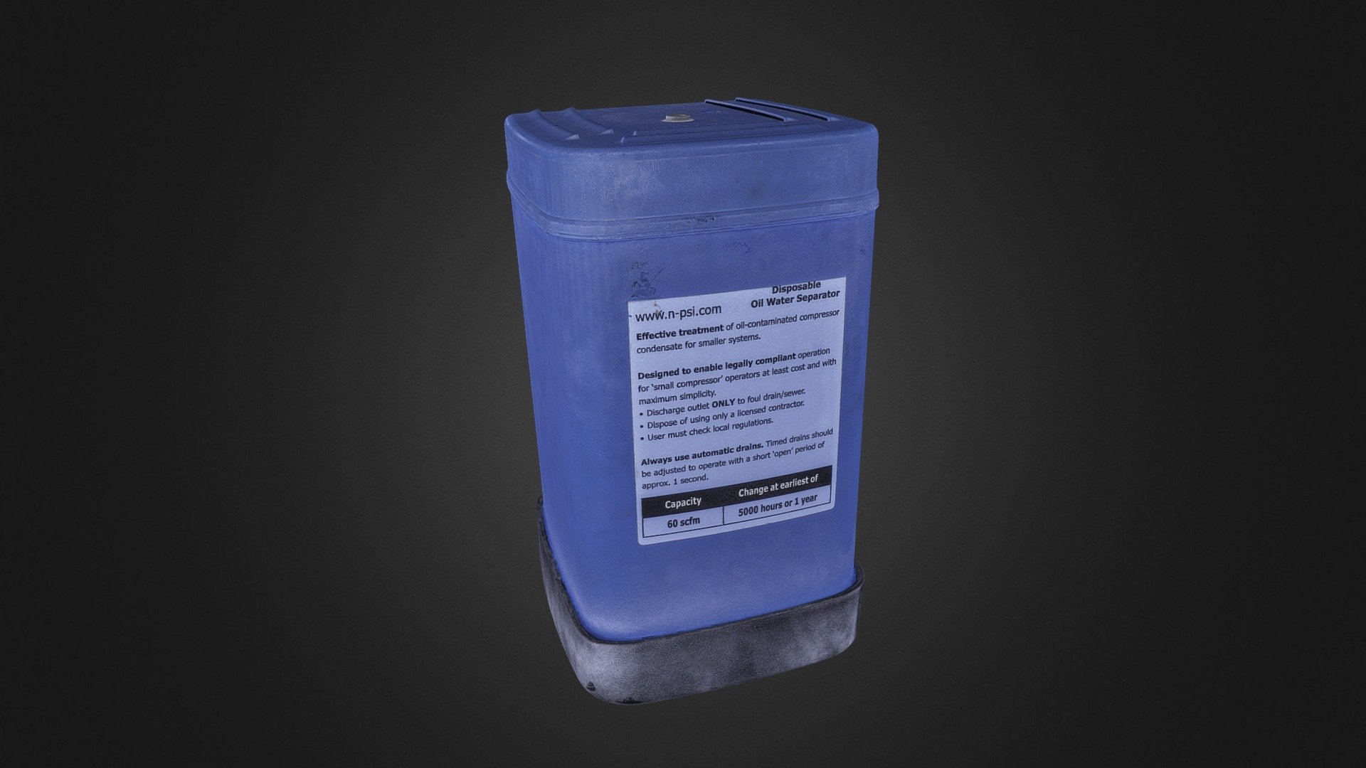 NANO PURIFICATION SEP 60 ST OIL-WATER SEP - 3D model by Onyx Formations ...