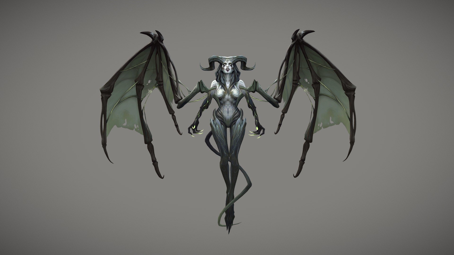 Shadow Wing Demon - 3D model by Rasmus_Copcake [8622344] - Sketchfab