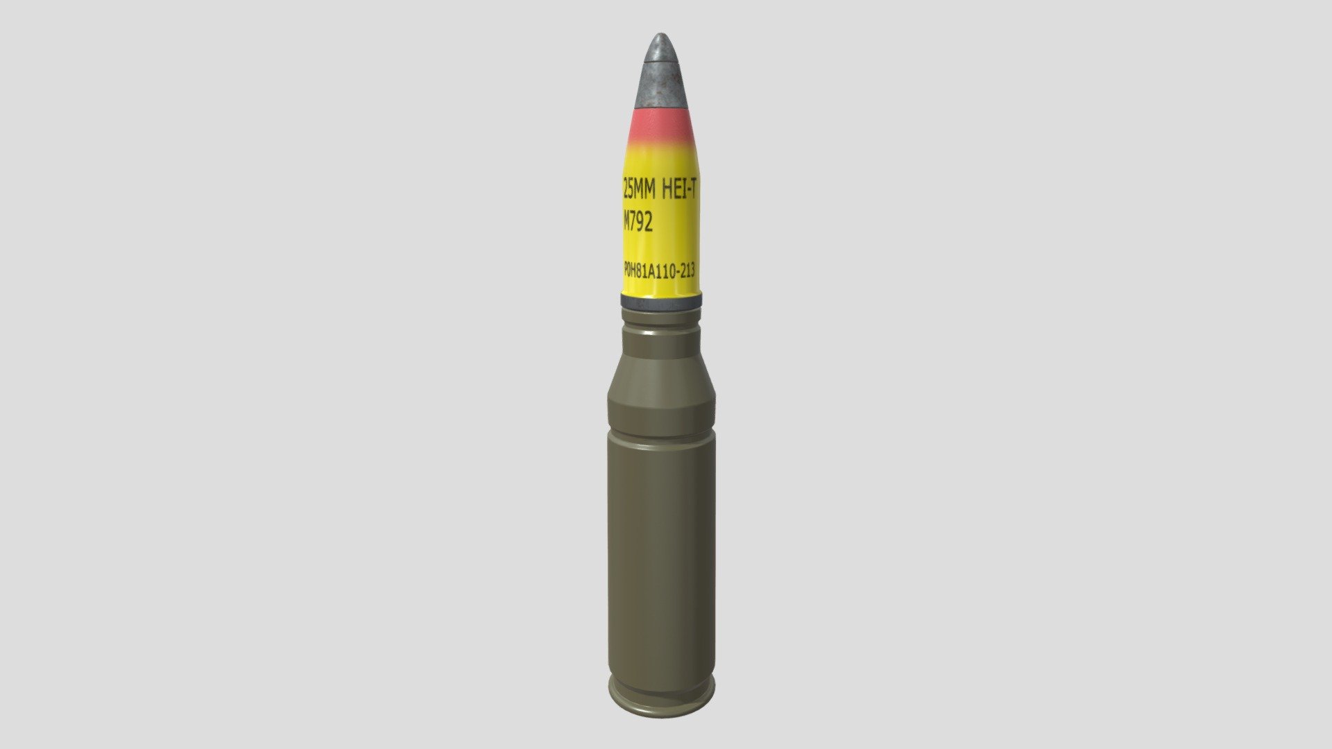 M792 HEI-T (Bradley Ammunition) - 3D model by SimulationPlus [86225a4 ...