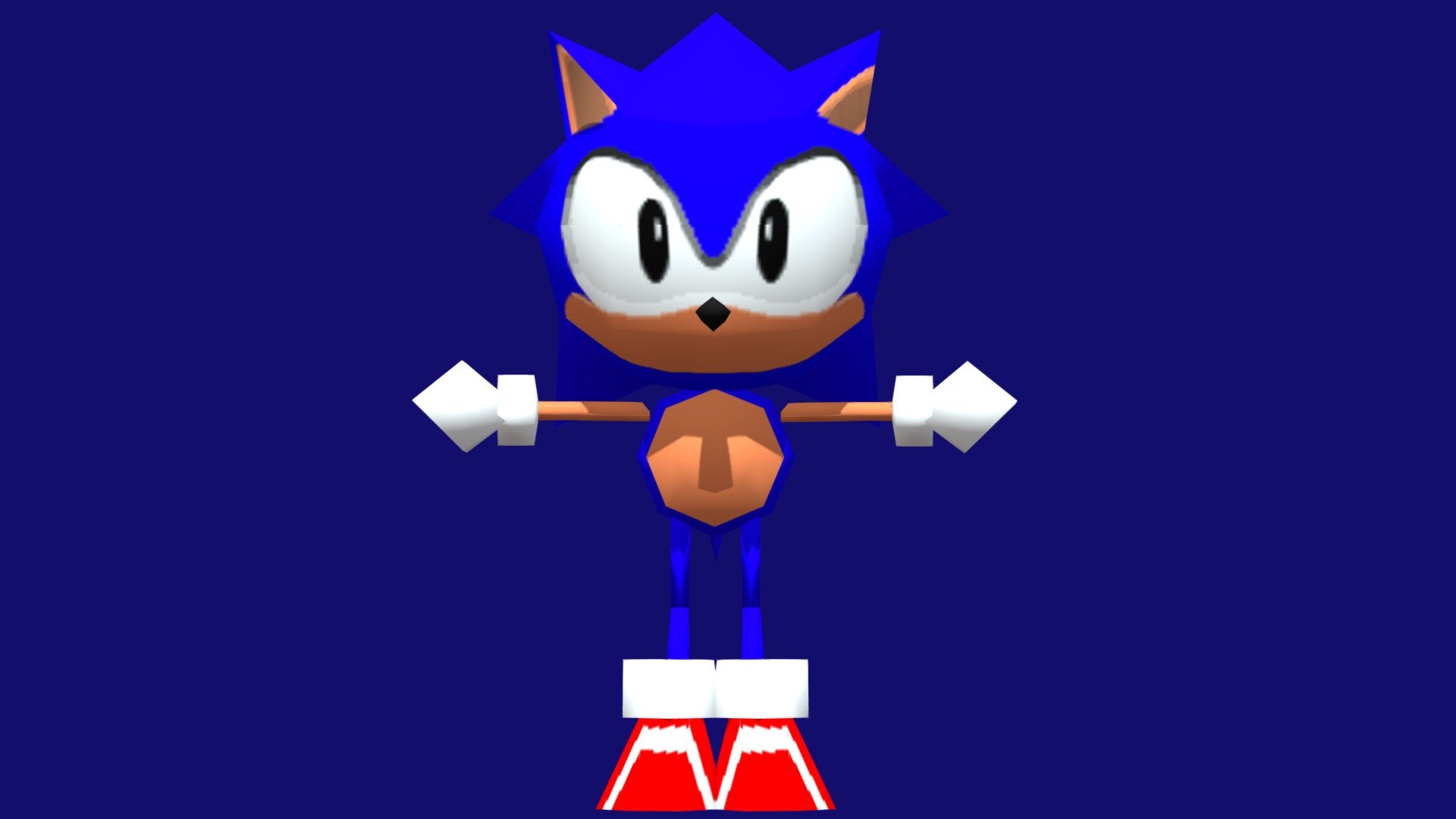 Saturn Sonic but smol (rig fixed) - Download Free 3D model by ...