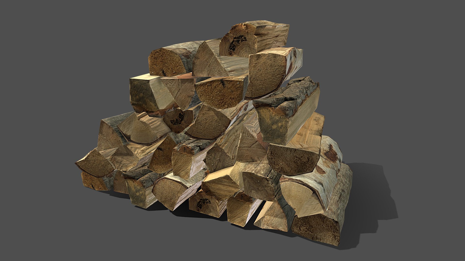 Firewood Stack - Ready to Unity HDRP - Buy Royalty Free 3D model by ...