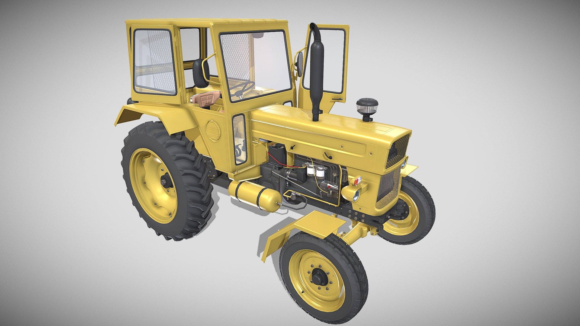 Generic Tractor v1 - Buy Royalty Free 3D model by dragosburian [86252f2 ...