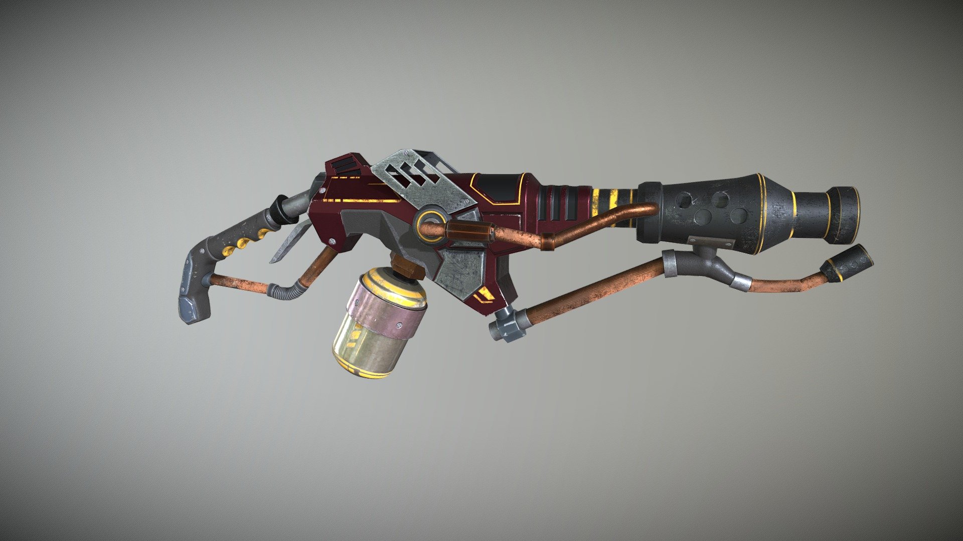 Flamethrower - 3D model by venomousbadger [8628052] - Sketchfab