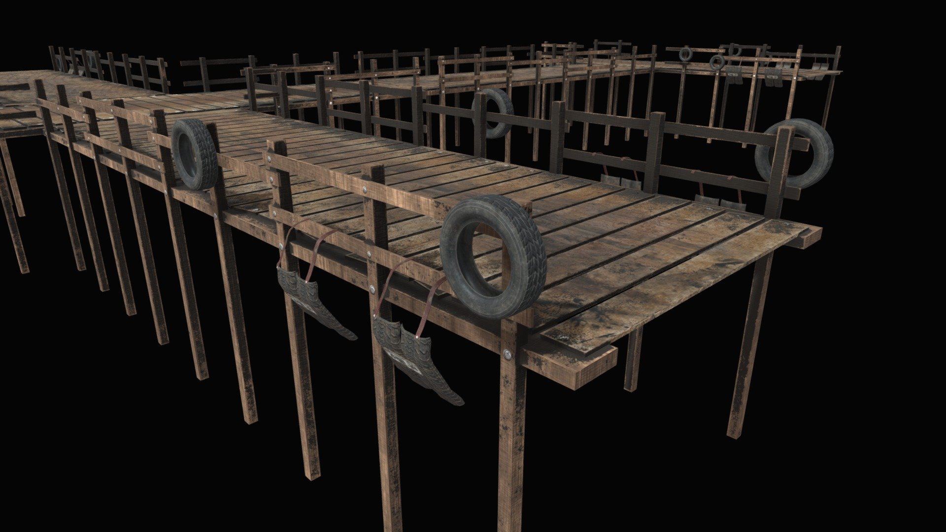 the wharf Fishing Harbor Wood_39_MB - Download Free 3D model by Mehdi ...