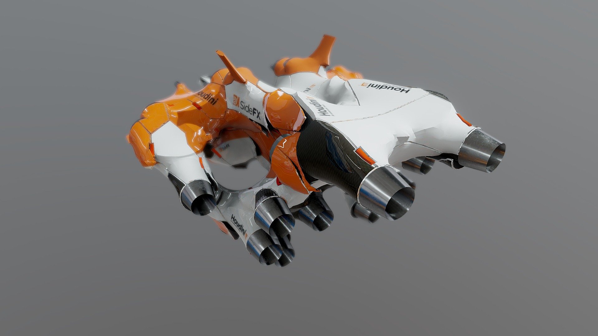 Procedural Hard Surface Modeling Test 9.01 - 3D model by asaito ...