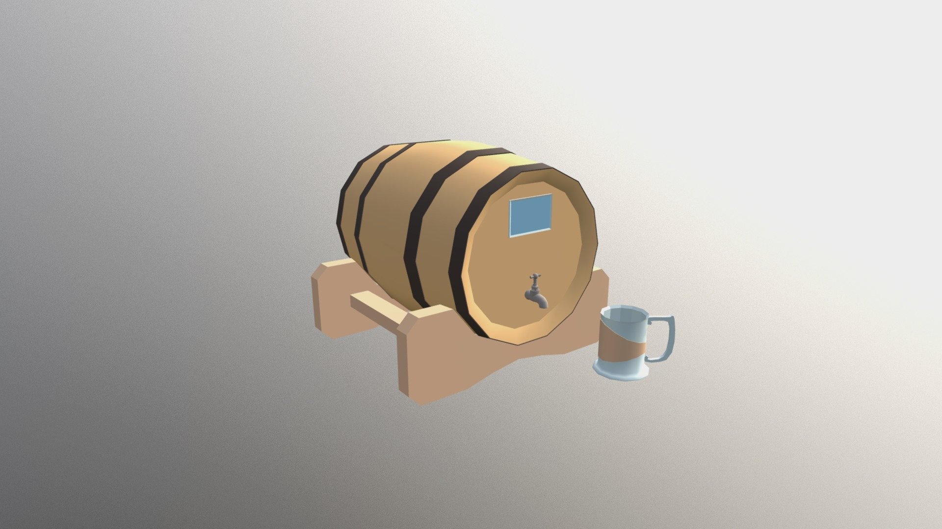 Rum Barrel - 3D model by Thomas Gjersvik (@thomas.gjersvik) [862cd71 ...
