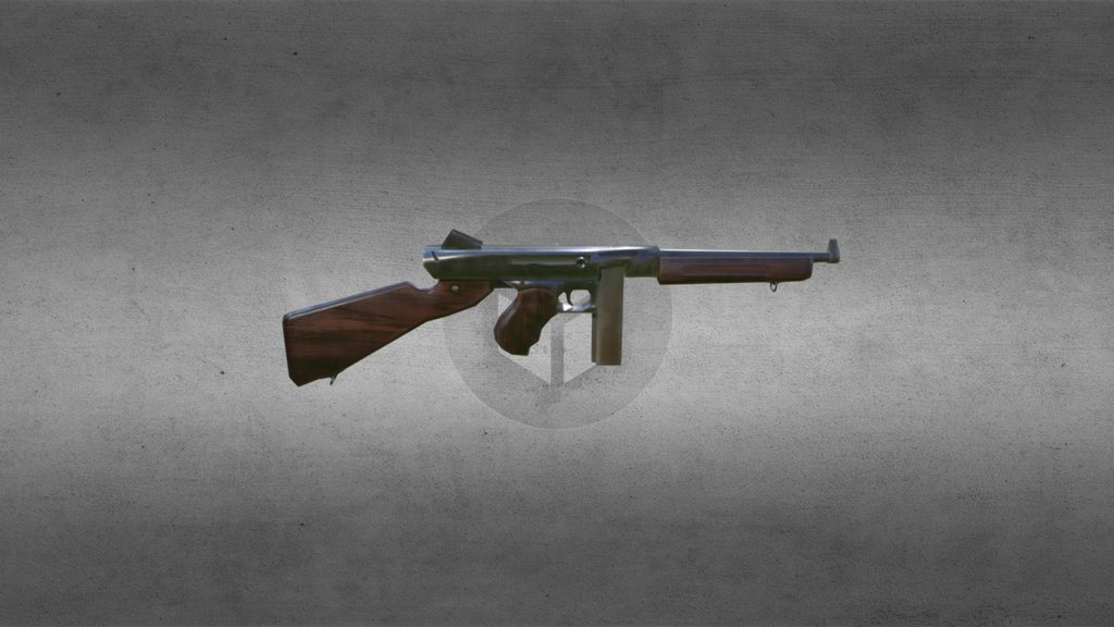 Thompson M1 Submachine Gun - 3D model by JorgeMoura [862d189] - Sketchfab