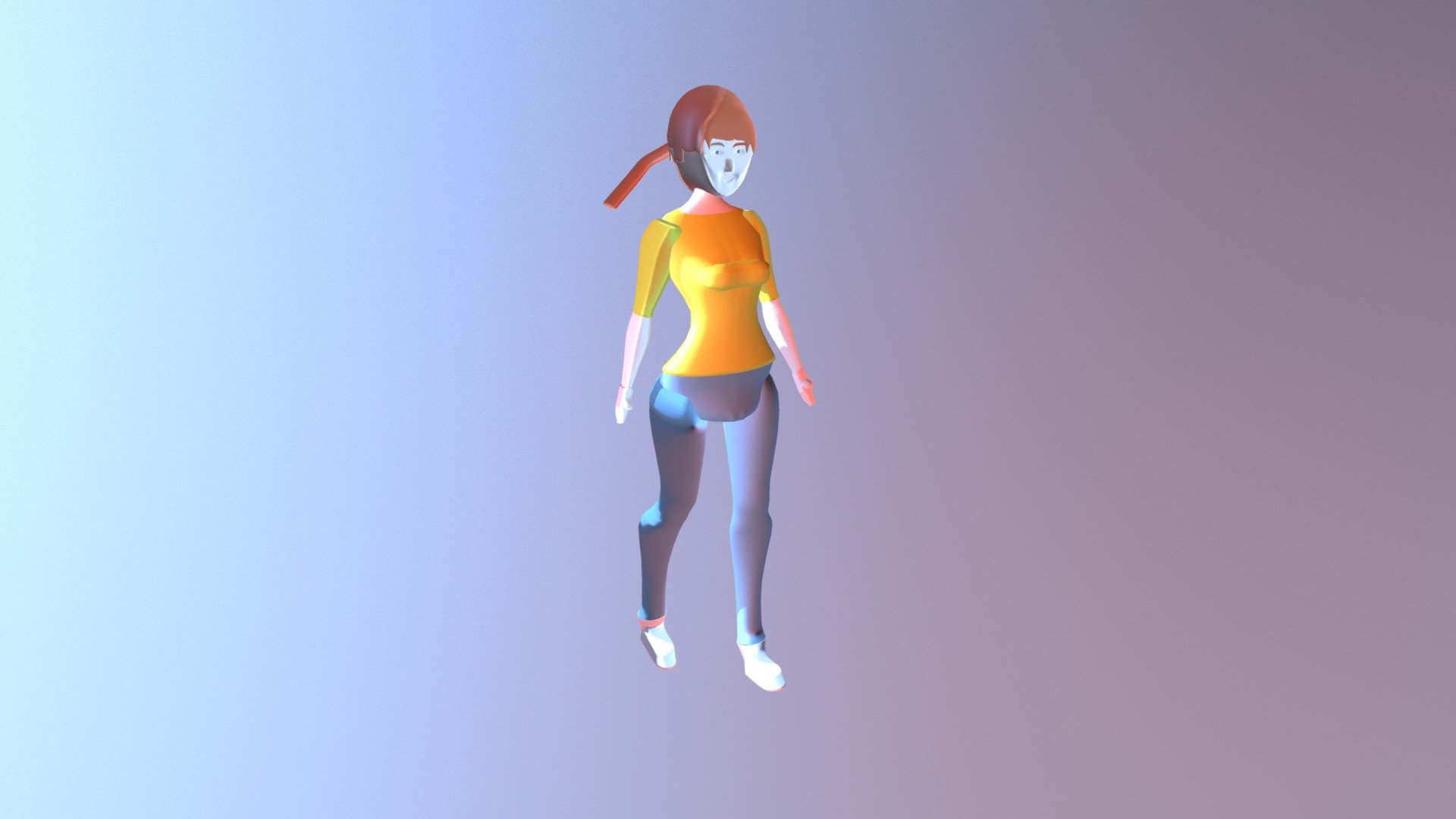 Female Character Run Animation - 3D model by thomasmendez [862da35 ...
