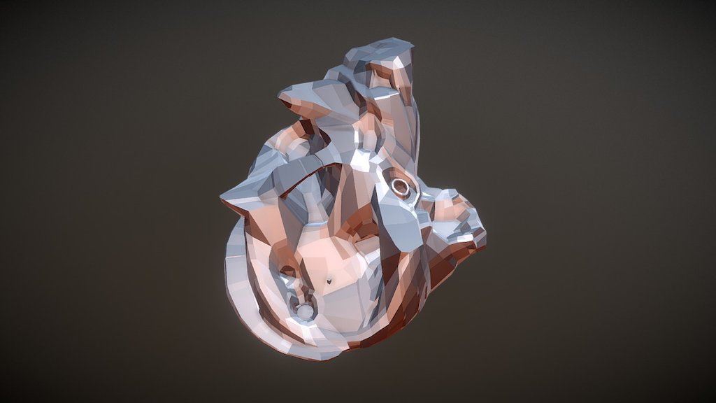 Low Poly Mountain Top (version 8) - 3D model by mhulse [8632840 ...