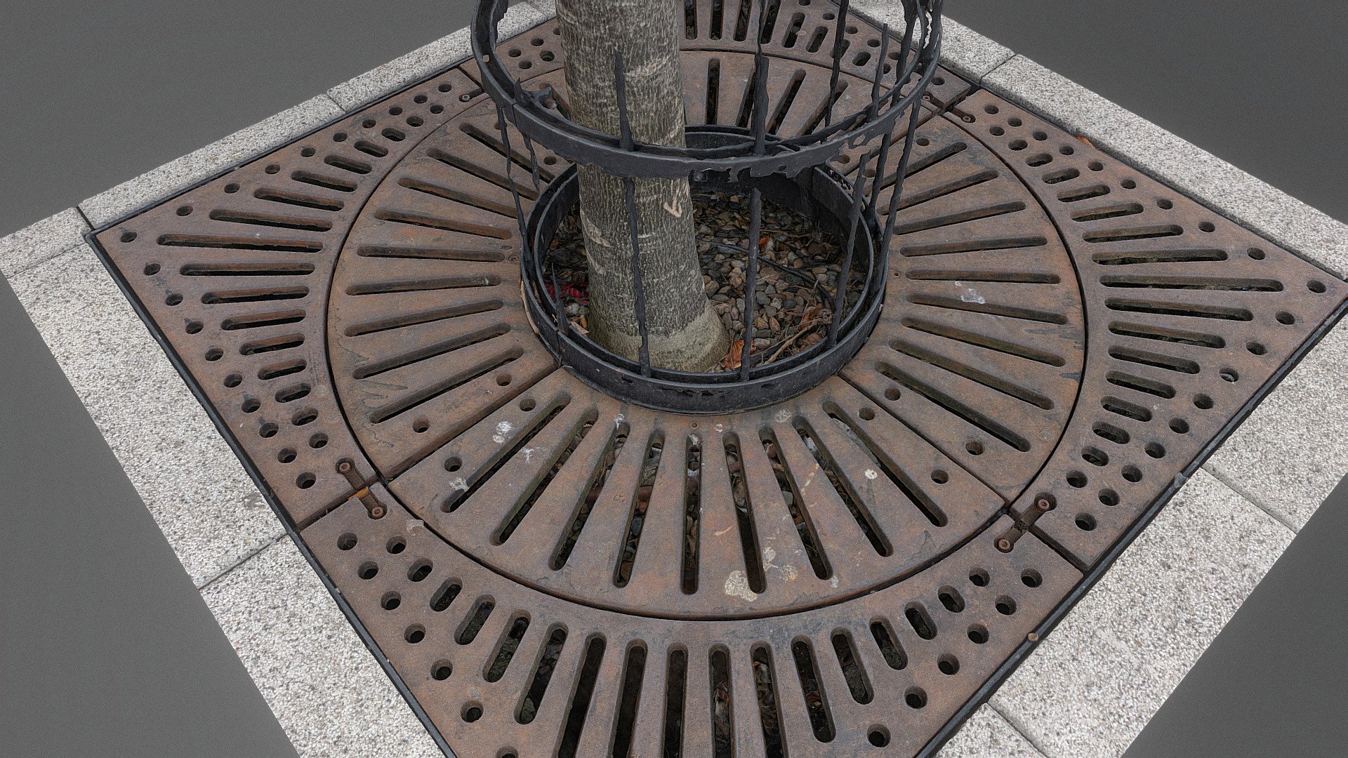 Metal tree grille guard - Buy Royalty Free 3D model by matousekfoto ...