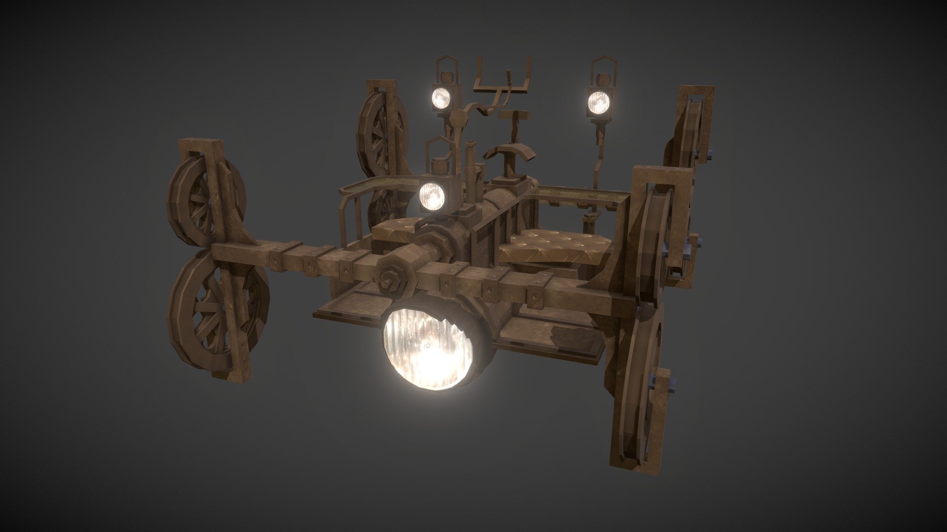 Gringotts Mine Cart - 3D model by Daminator4113 [8637023] - Sketchfab