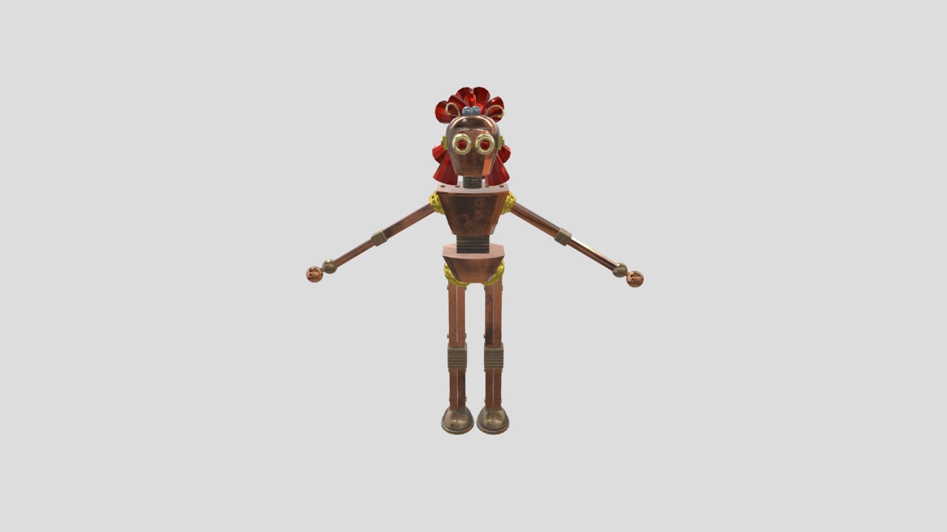 Robot 3d Model By Hillnl16 [8637662] Sketchfab