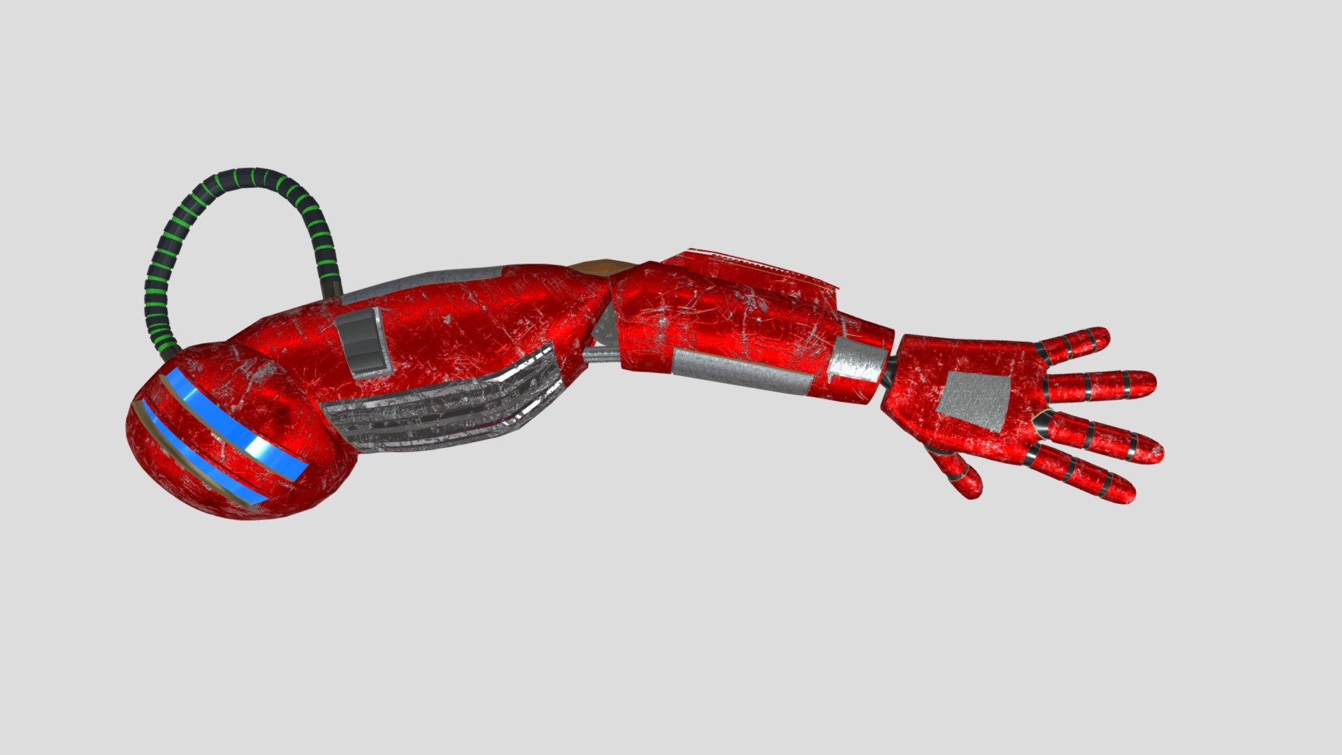 cyberpunk combat arm - 3D model by CrimsonJBK [86378bb] - Sketchfab