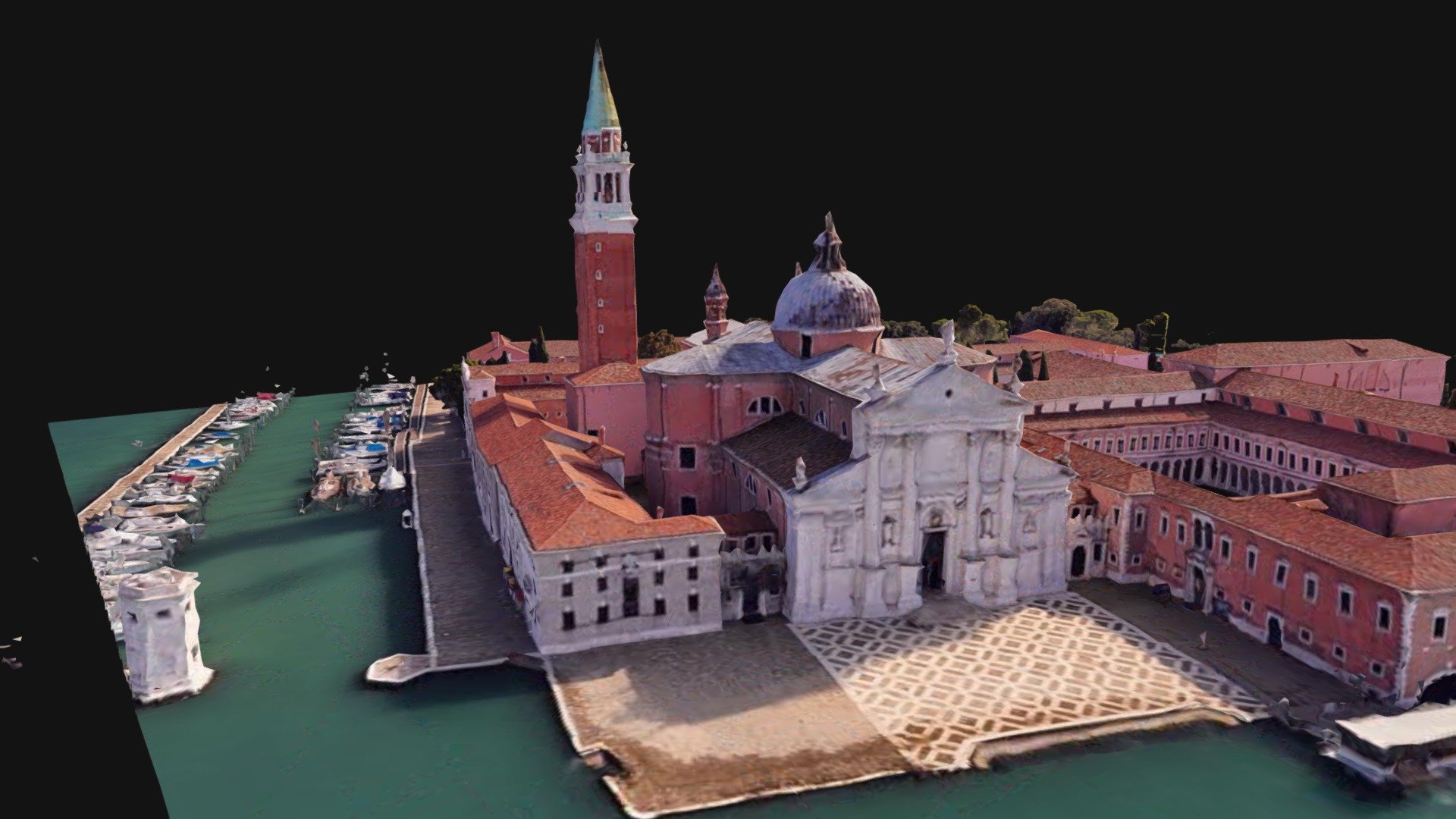Abbazia Di San Giorgio Maggiore Venicia - Buy Royalty Free 3D model by ...